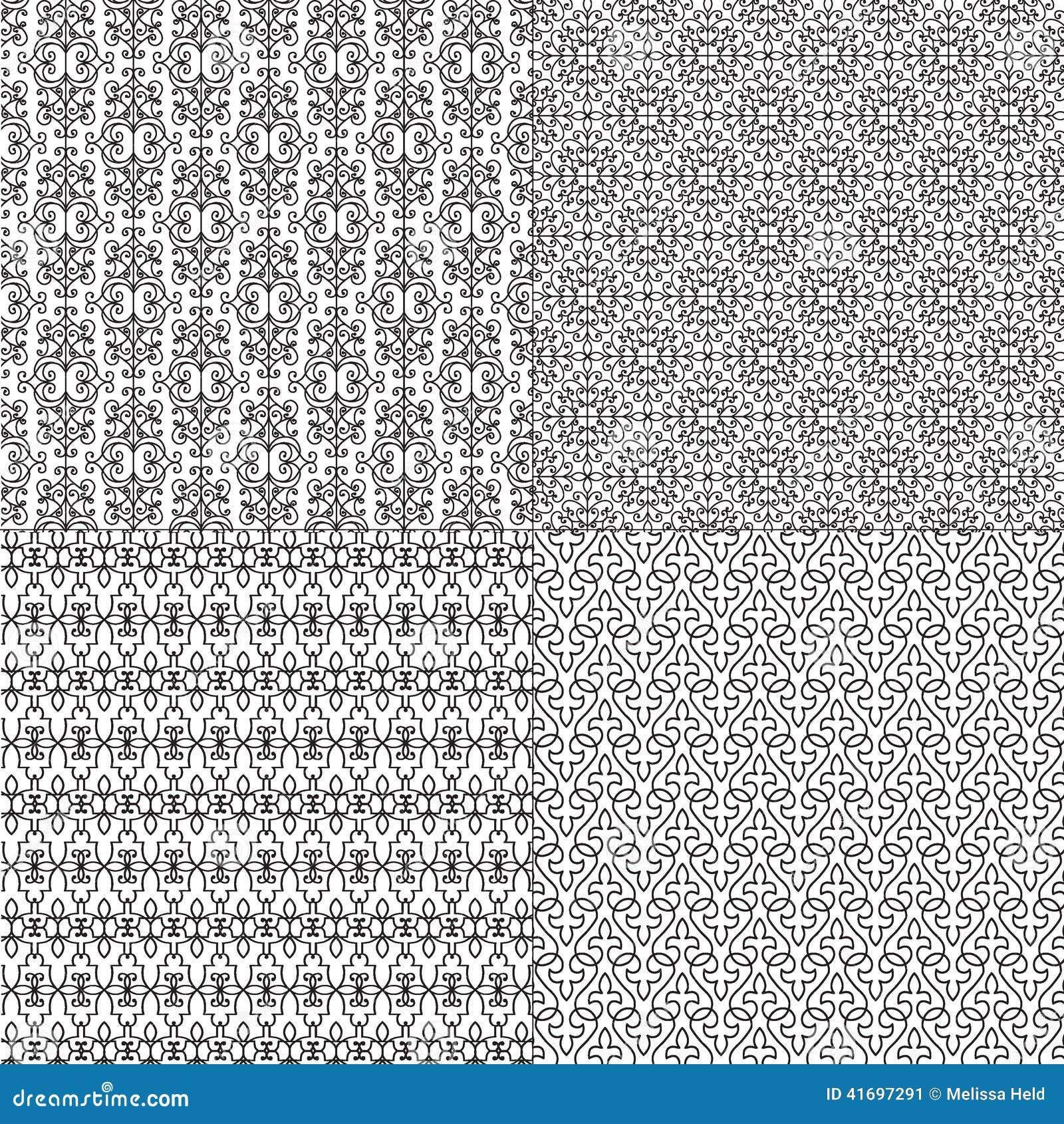 Wrought Iron Patterns stock vector. Illustration of wrought - 41697291