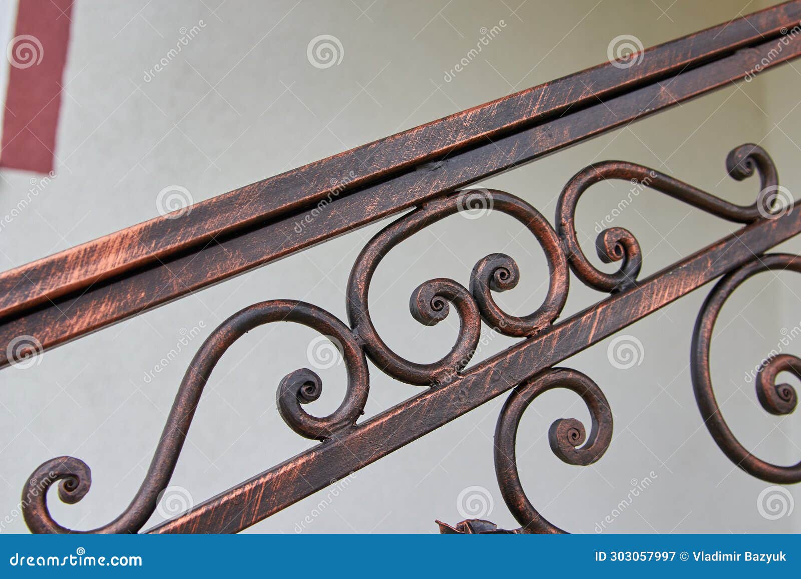 Wrought Iron Railings, Elements of Forged Products on the Railing Stock ...