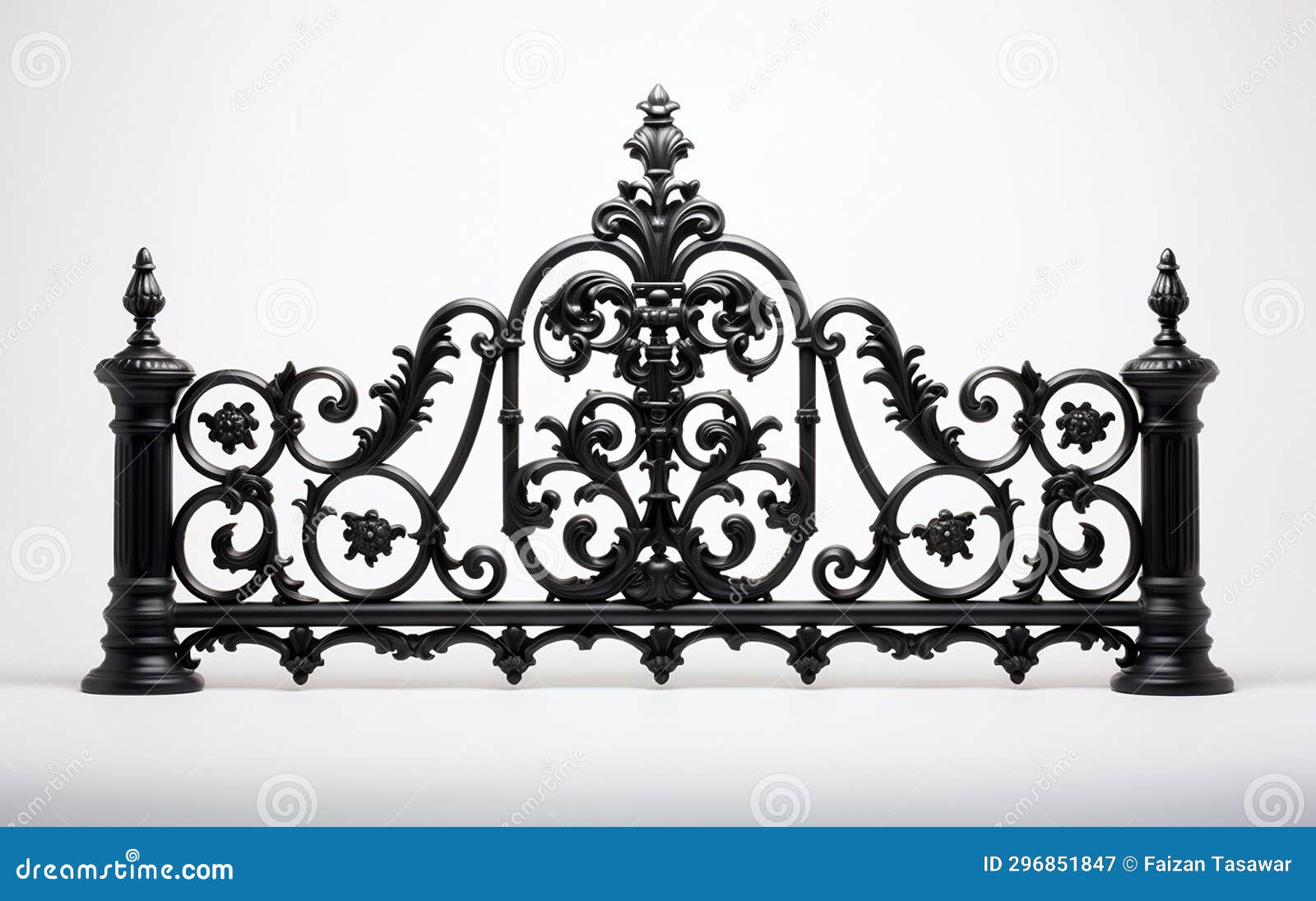 Wrought Iron Set Against White Background -Generative Ai Stock ...