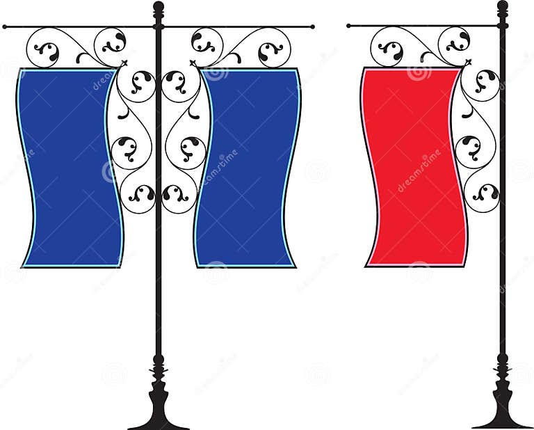 Wrought Iron Signage stock vector. Illustration of iron - 43816673