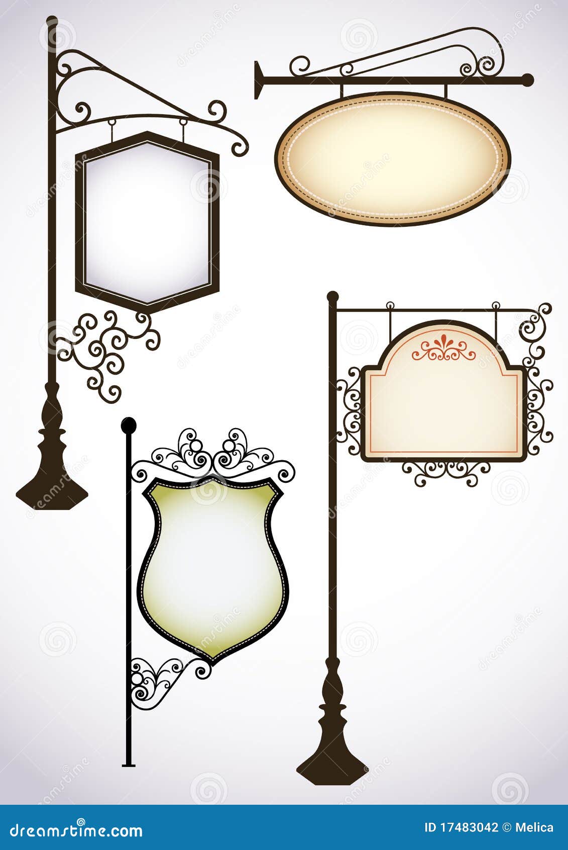 Wrought Iron Exterior Signs