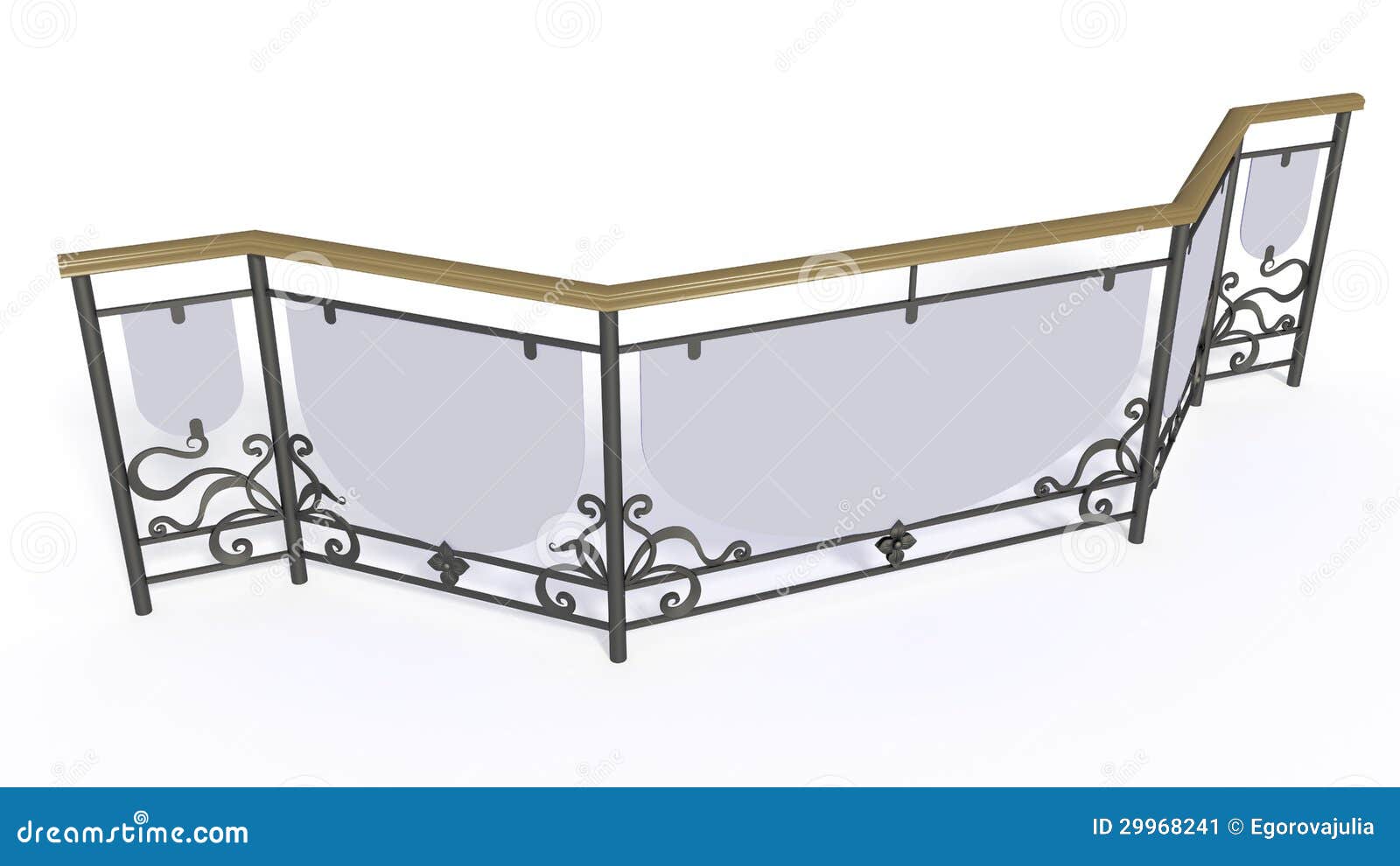 Wrought Iron Stairs Lattice Stock Image - Illustration of glass, accent ...