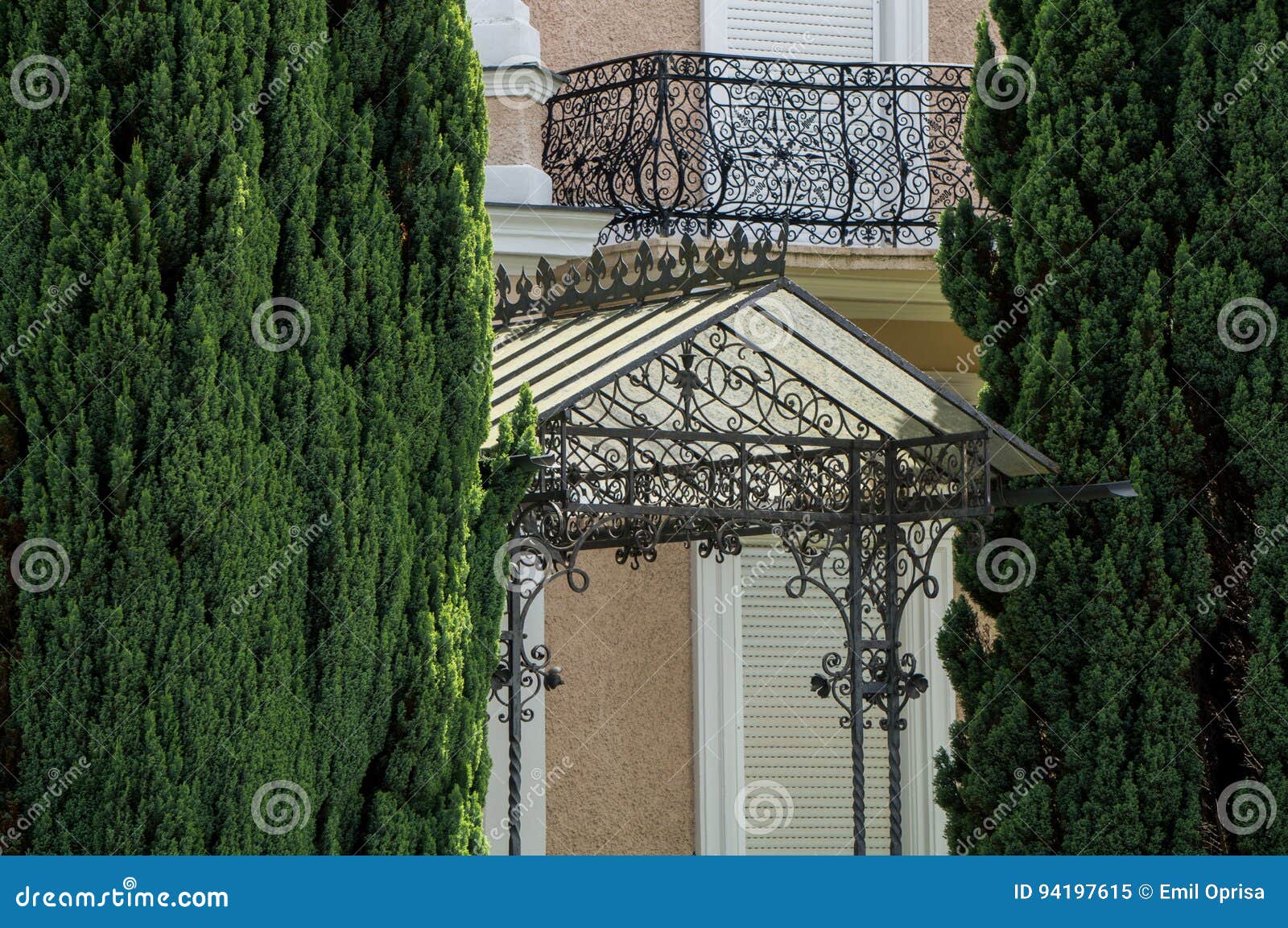 Wrought iron structure stock image. Image of ancient - 94197615