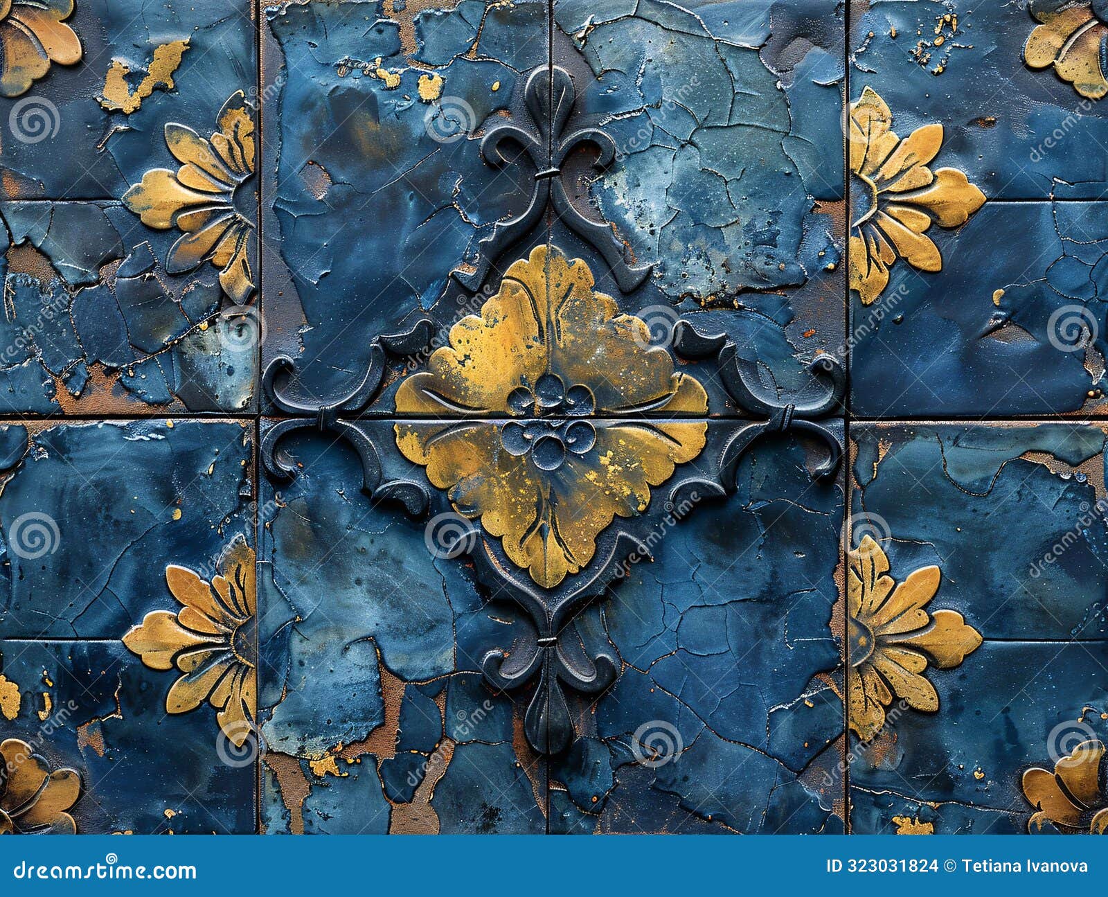 Wrought Iron And Stucco In Spanish Texture. Stock Photography ...