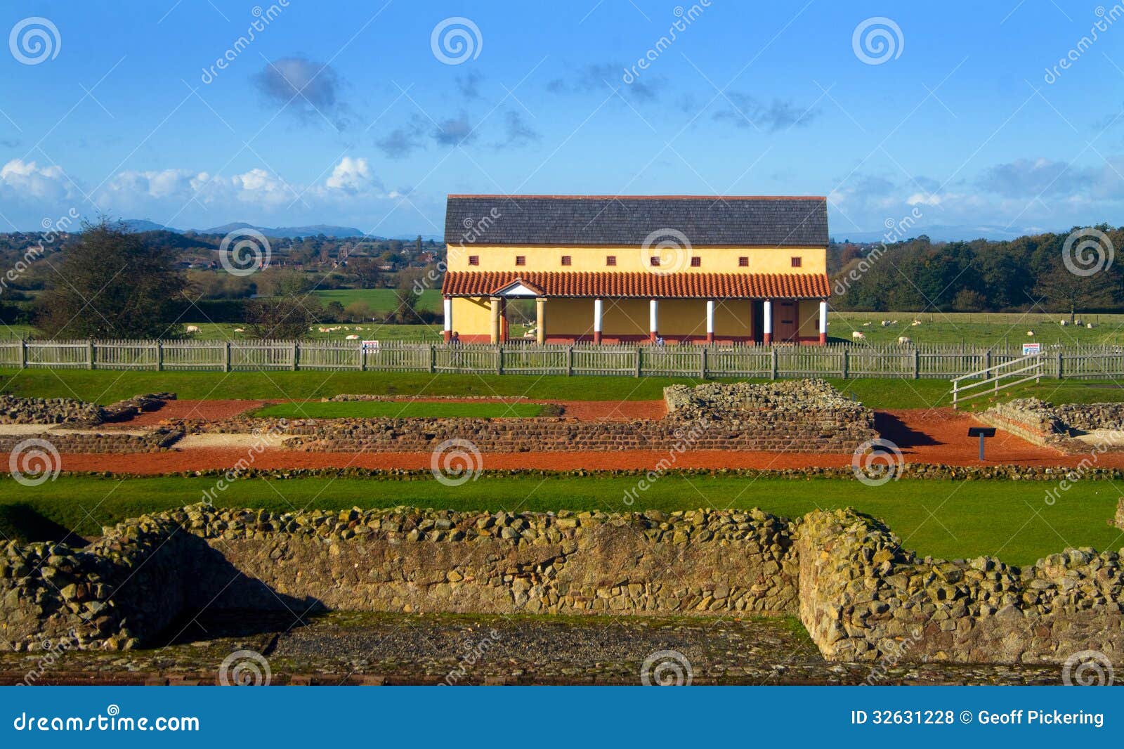 Wroxeter Roman City stock photo. Image of stone, baths - 32631228