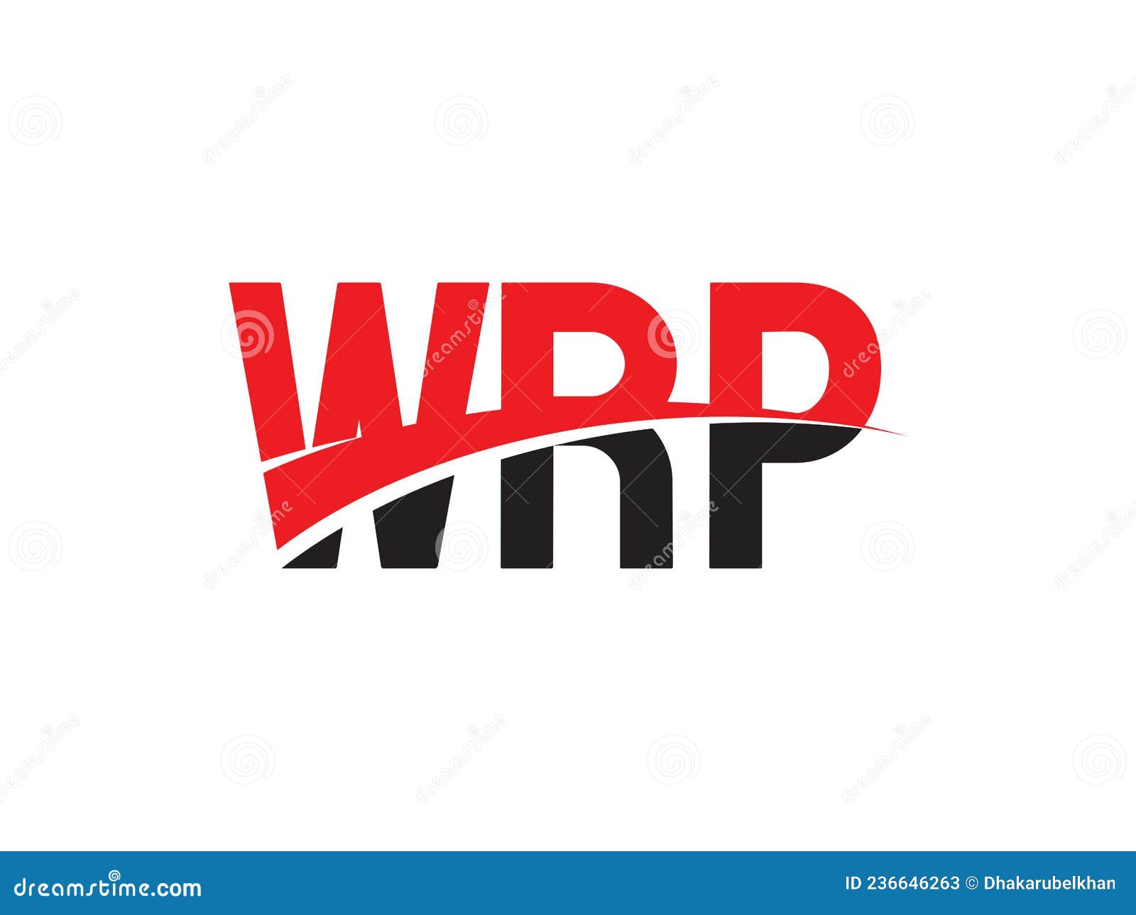 WRP Letter Initial Logo Design Vector Illustration Stock Vector ...