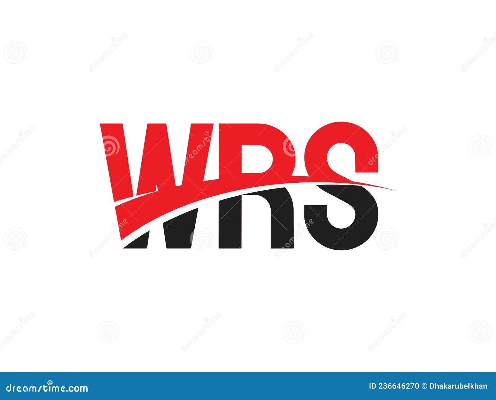 WRS Letter Initial Logo Design Vector Illustration Stock Vector ...