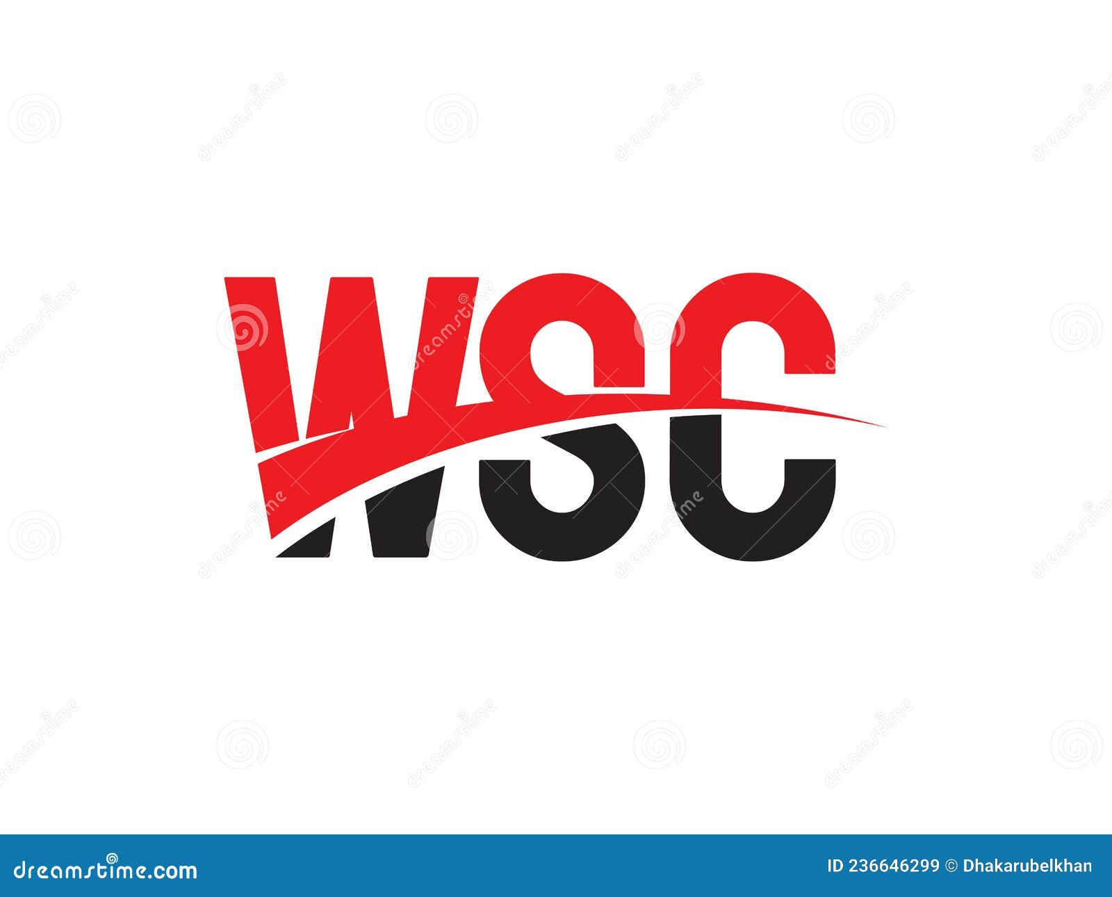 WSC Letter Initial Logo Design Vector Illustration Stock Vector ...