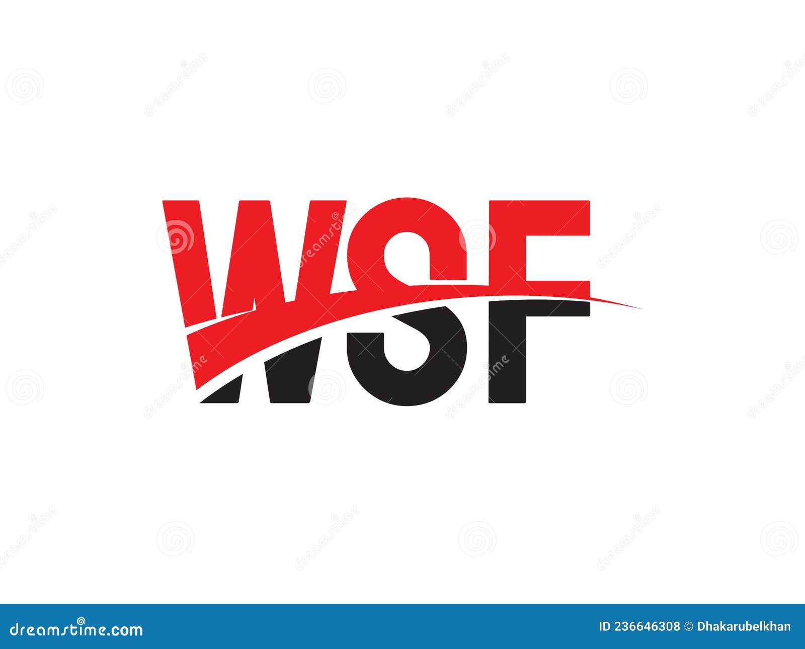 WSF Letter Initial Logo Design Vector Illustration Stock Vector ...