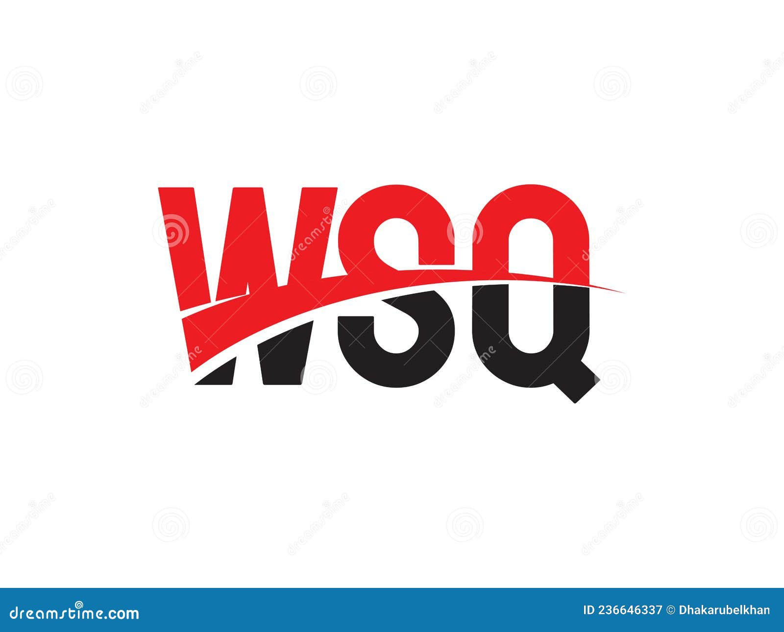 WSQ Letter Initial Logo Design Vector Illustration Stock Vector ...