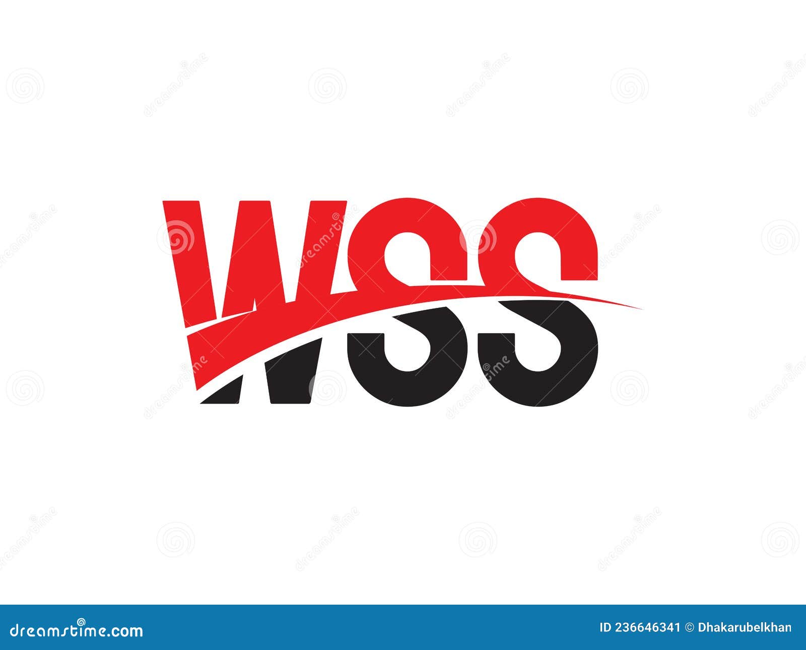 WSS Letter Initial Logo Design Vector Illustration Stock Vector ...
