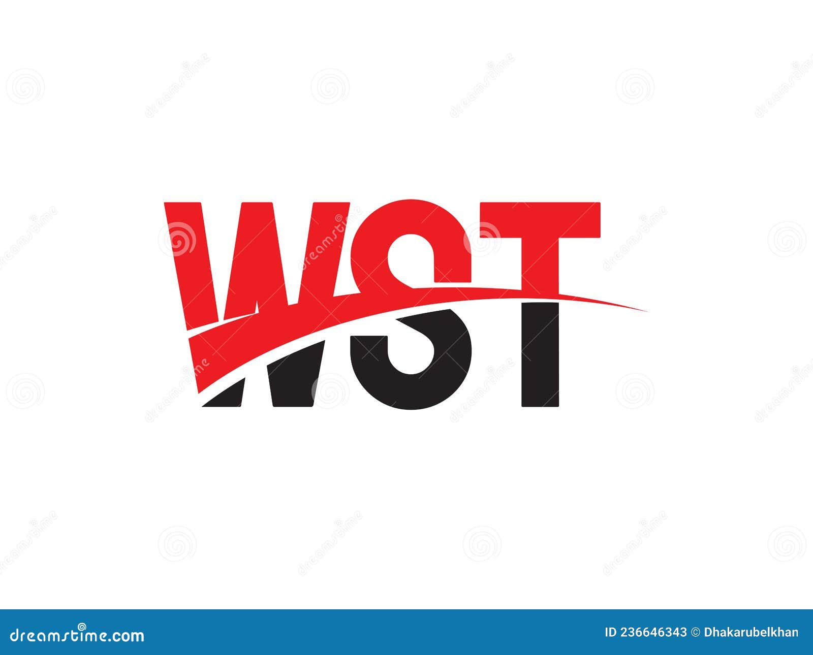 WST Letter Initial Logo Design Vector Illustration Stock Vector ...