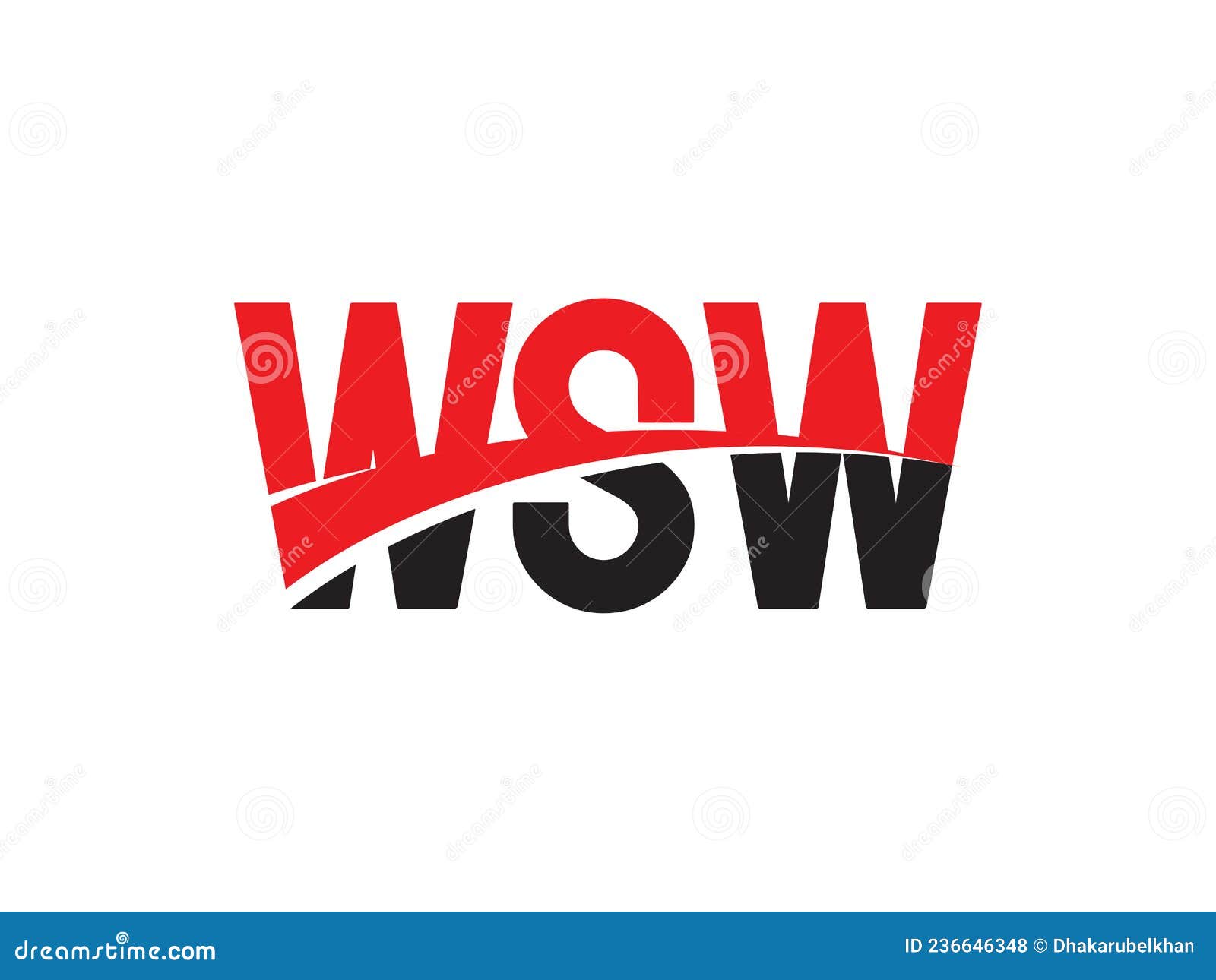 WSW Letter Initial Logo Design Vector Illustration Stock Vector ...