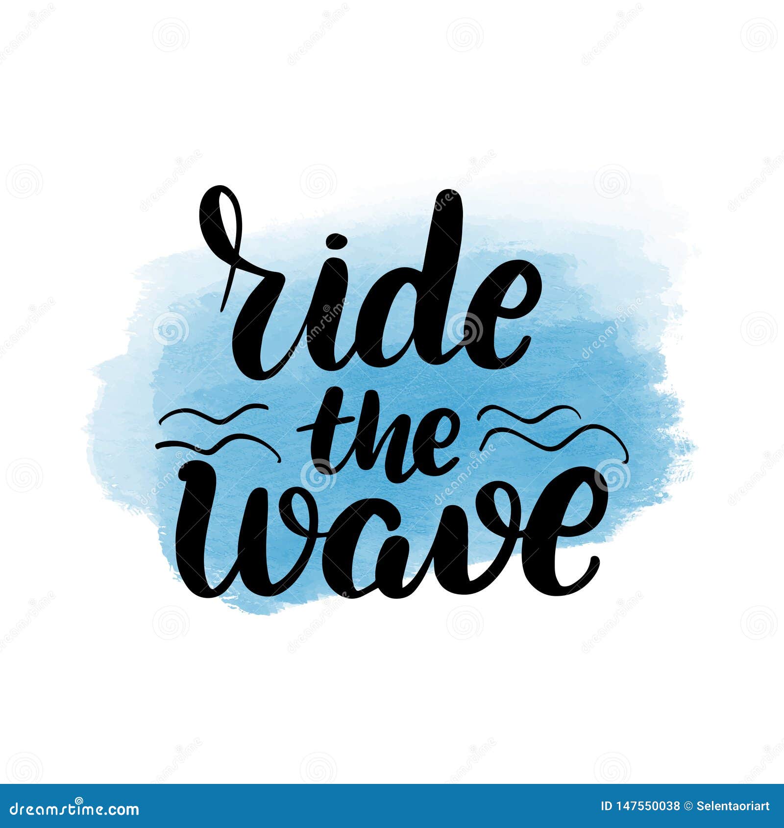 Ride the wave stock vector. Illustration of isolated - 147550038