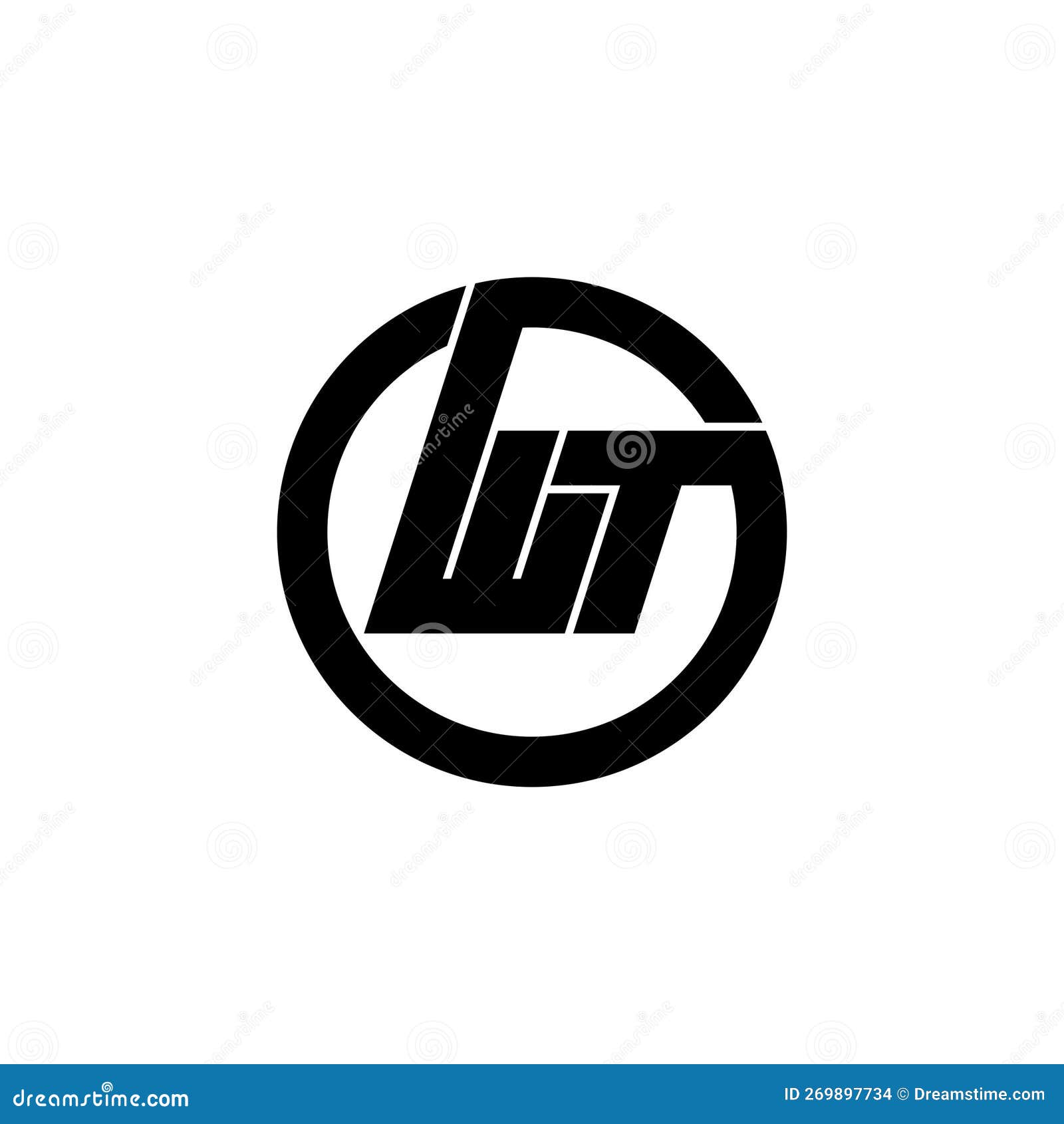 WT Letter Monogram Logo Design Vector Stock Vector - Illustration of ...