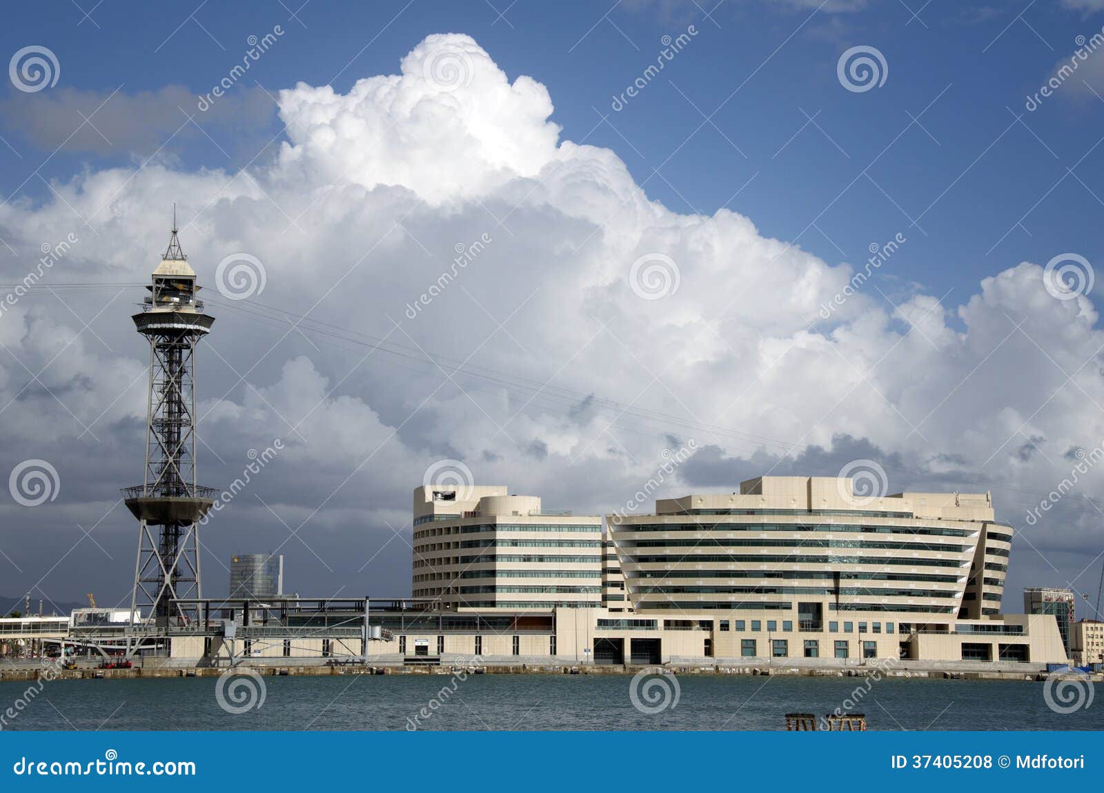 WTC Barcelona stock photo. Image of column, landmark - 37405208