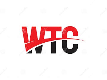 WTC Letter Initial Logo Design Vector Illustration Stock Vector ...