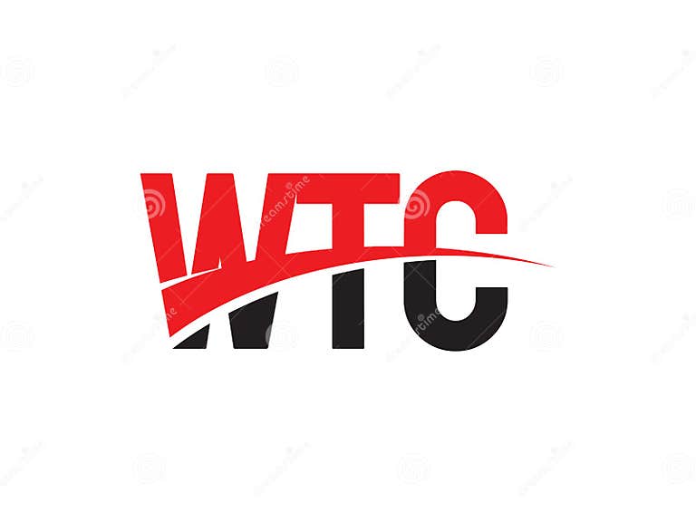 WTC Letter Initial Logo Design Vector Illustration Stock Vector ...