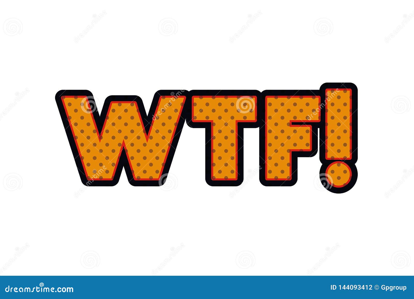 Wtf Comic Words Isolated Icon Stock Vector - Illustration of design ...