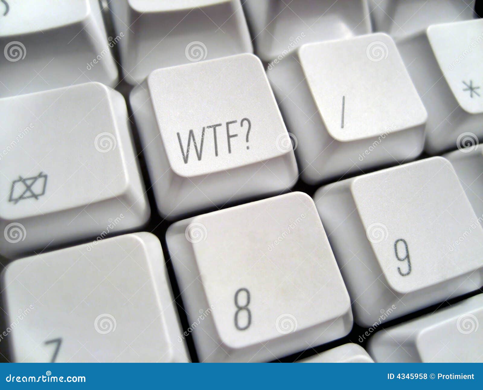 WTF Keyboard stock photo. Image of frustration, computer - 4345958