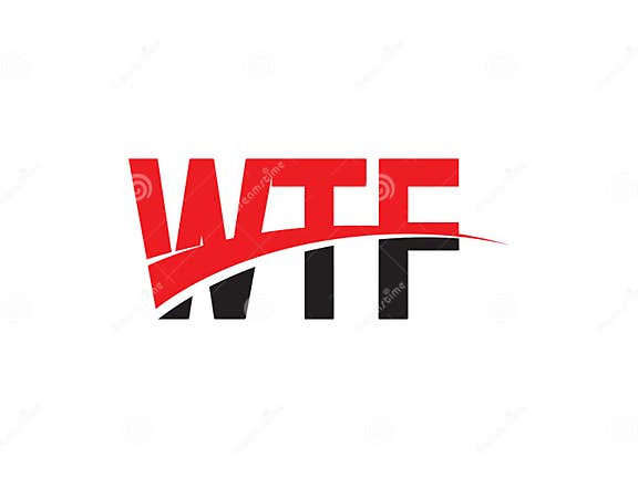 WTF Letter Initial Logo Design Vector Illustration Stock Vector ...