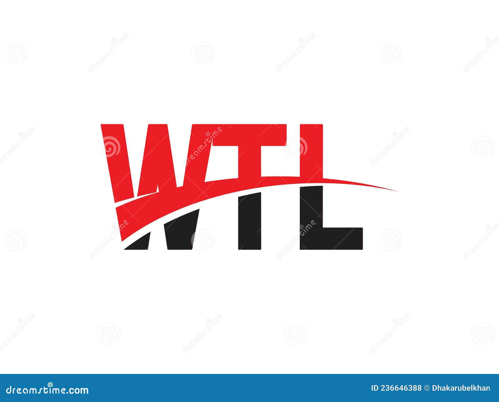 WTL Letter Initial Logo Design Vector Illustration Stock Vector ...
