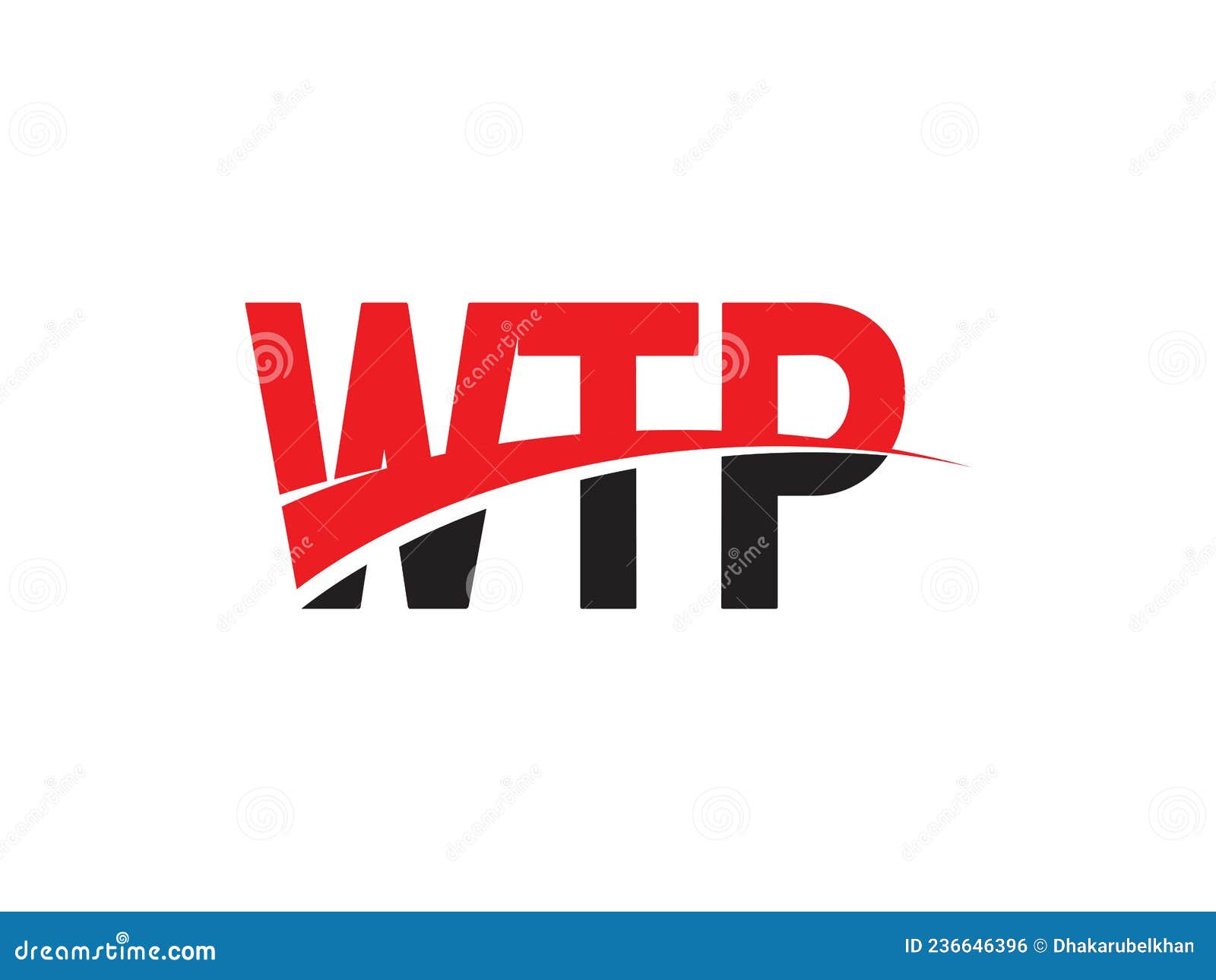 WTP Letter Initial Logo Design Vector Illustration Stock Vector ...
