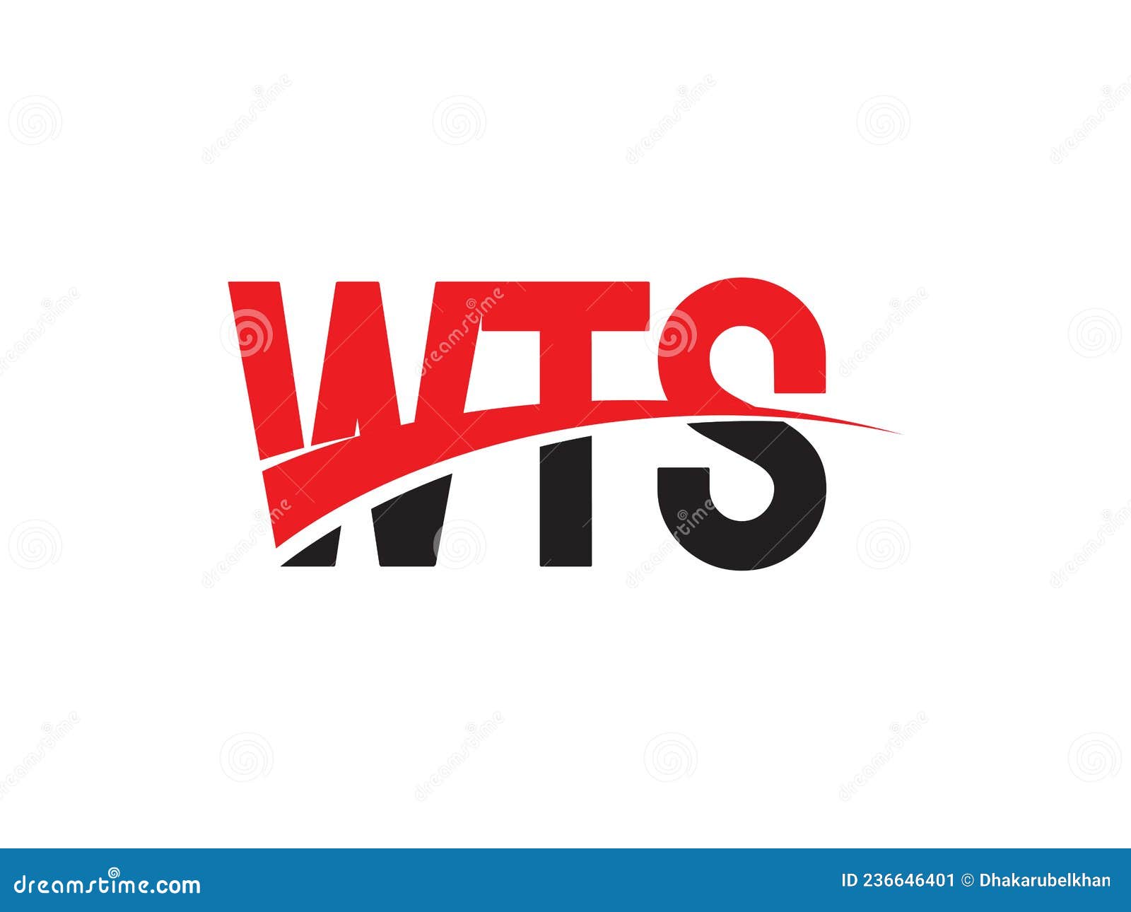 WTS Letter Initial Logo Design Vector Illustration Stock Vector ...