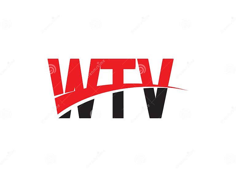 WTV Letter Initial Logo Design Vector Illustration Stock Vector ...