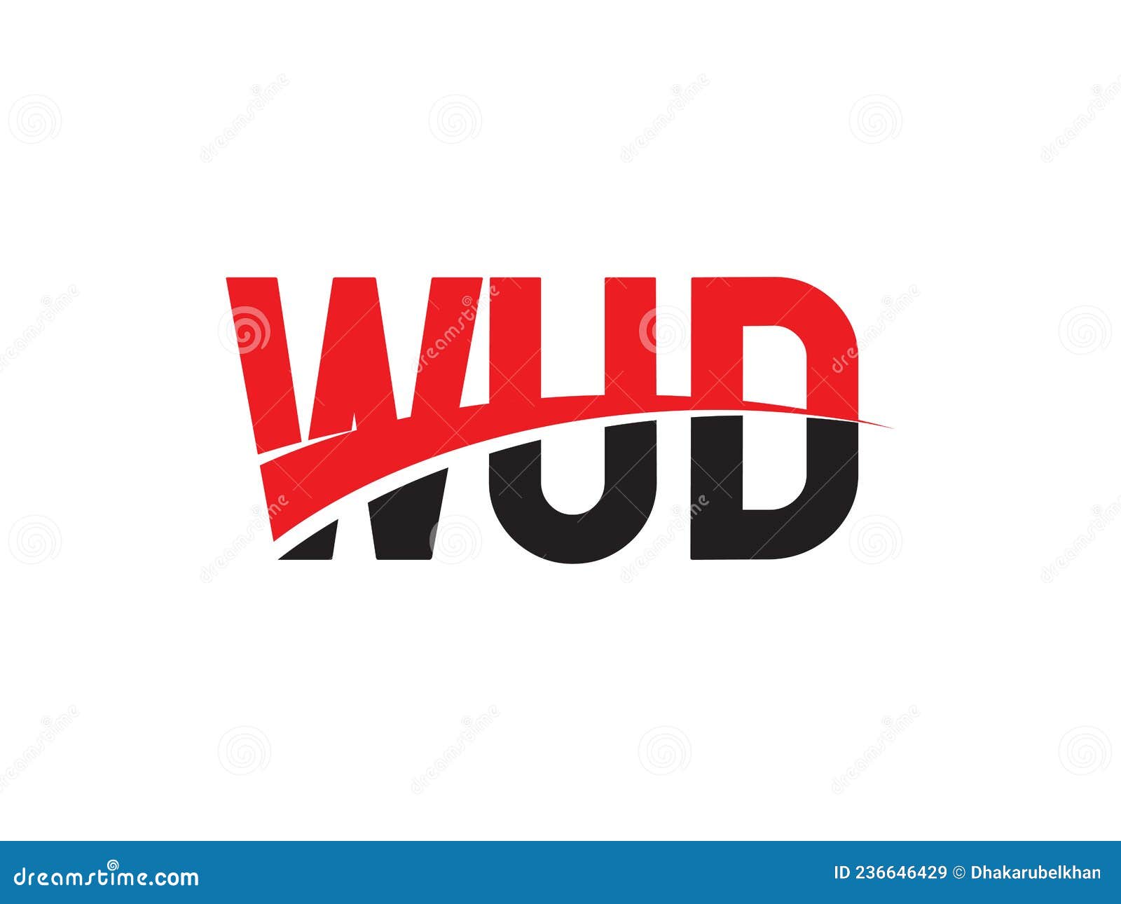 WUD Letter Initial Logo Design Vector Illustration Stock Vector ...