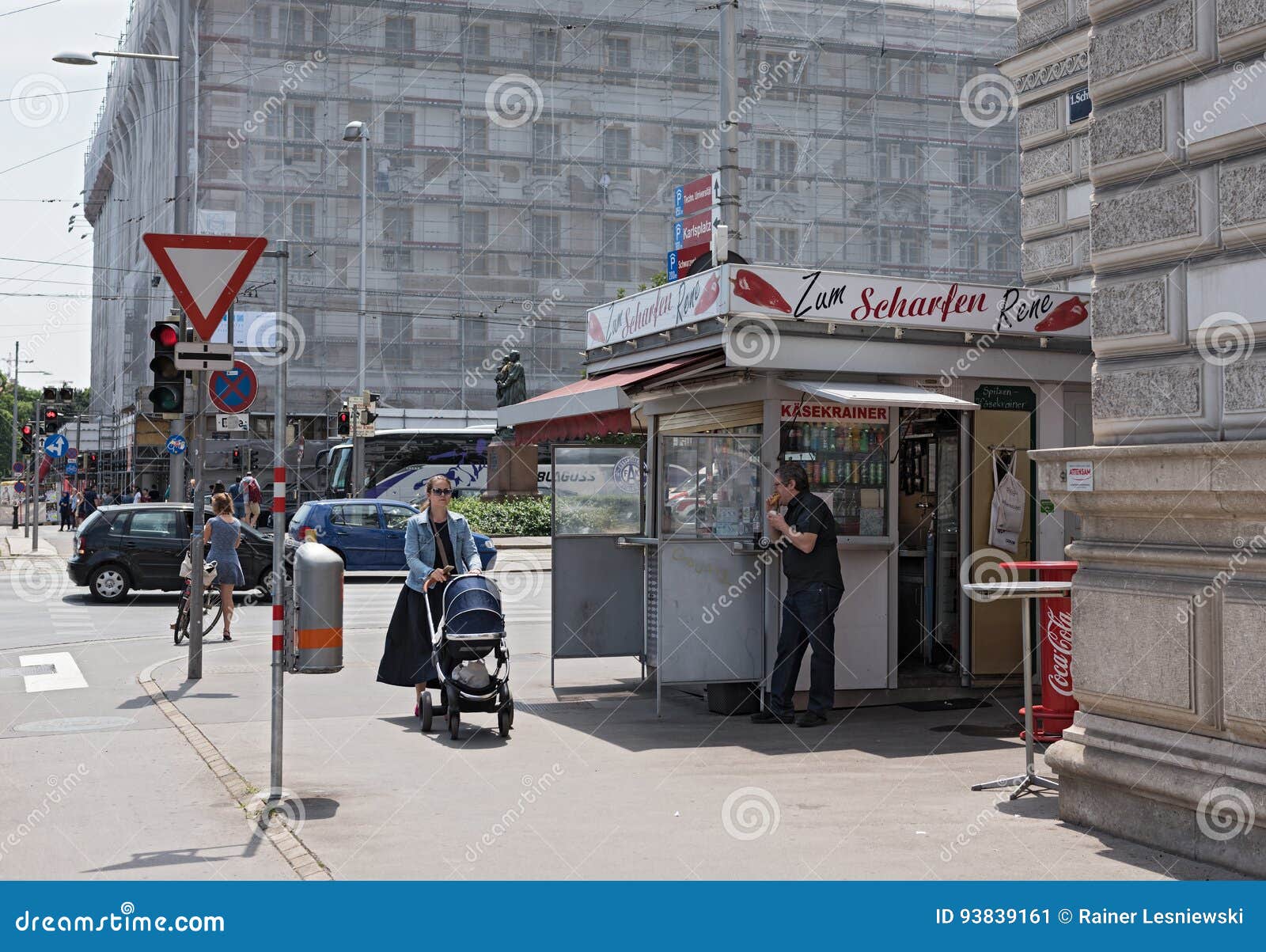 The Wuerstelstand Sausage Stand, Vienna Editorial Photo - Image of ...