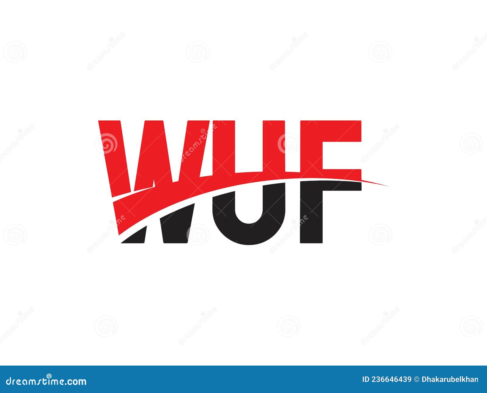 WUF Letter Initial Logo Design Vector Illustration Stock Vector ...