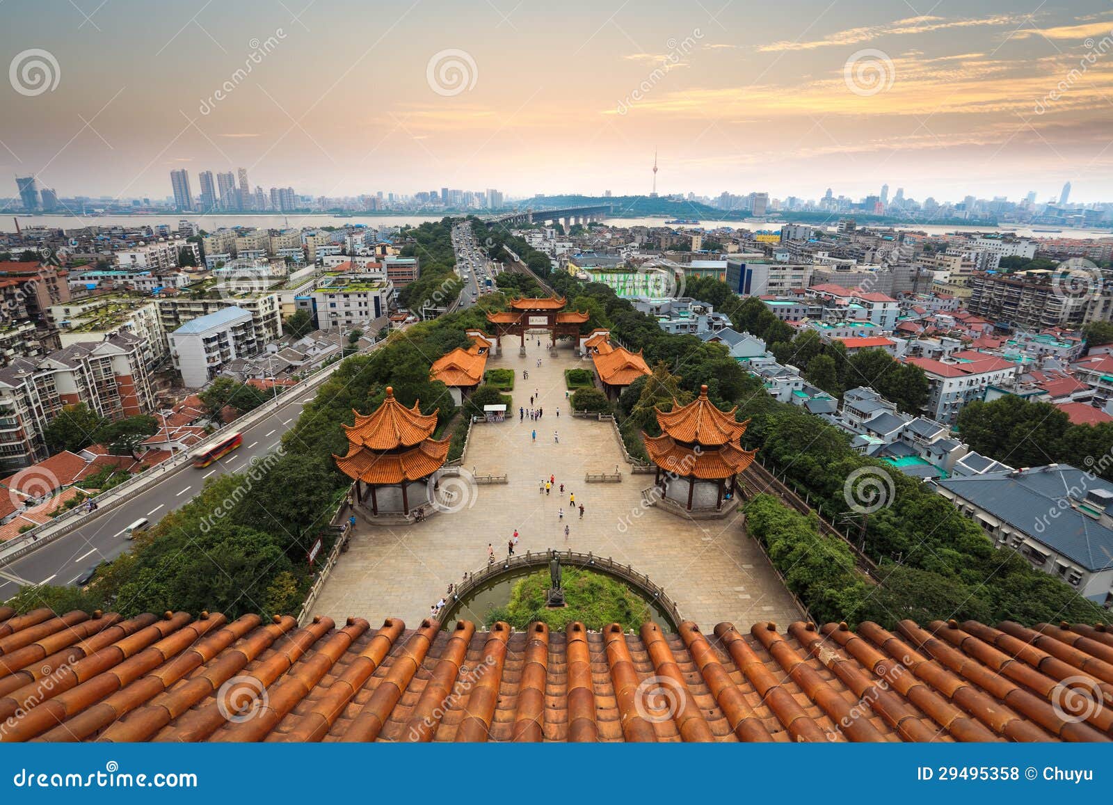 Wuhan city panorama stock photo. Image of asian, asia - 29495358