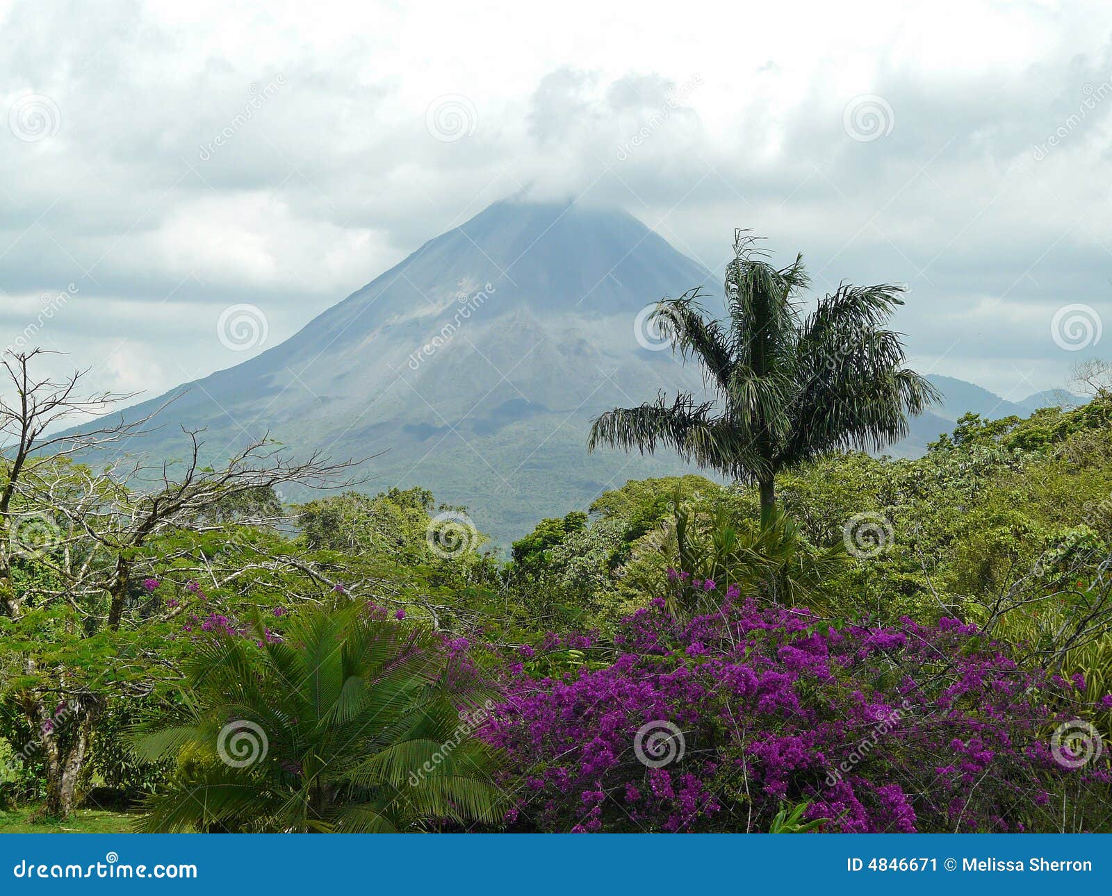 Wulkan arenal obraz stock. Obraz złożonej z krajobraz - 4846671