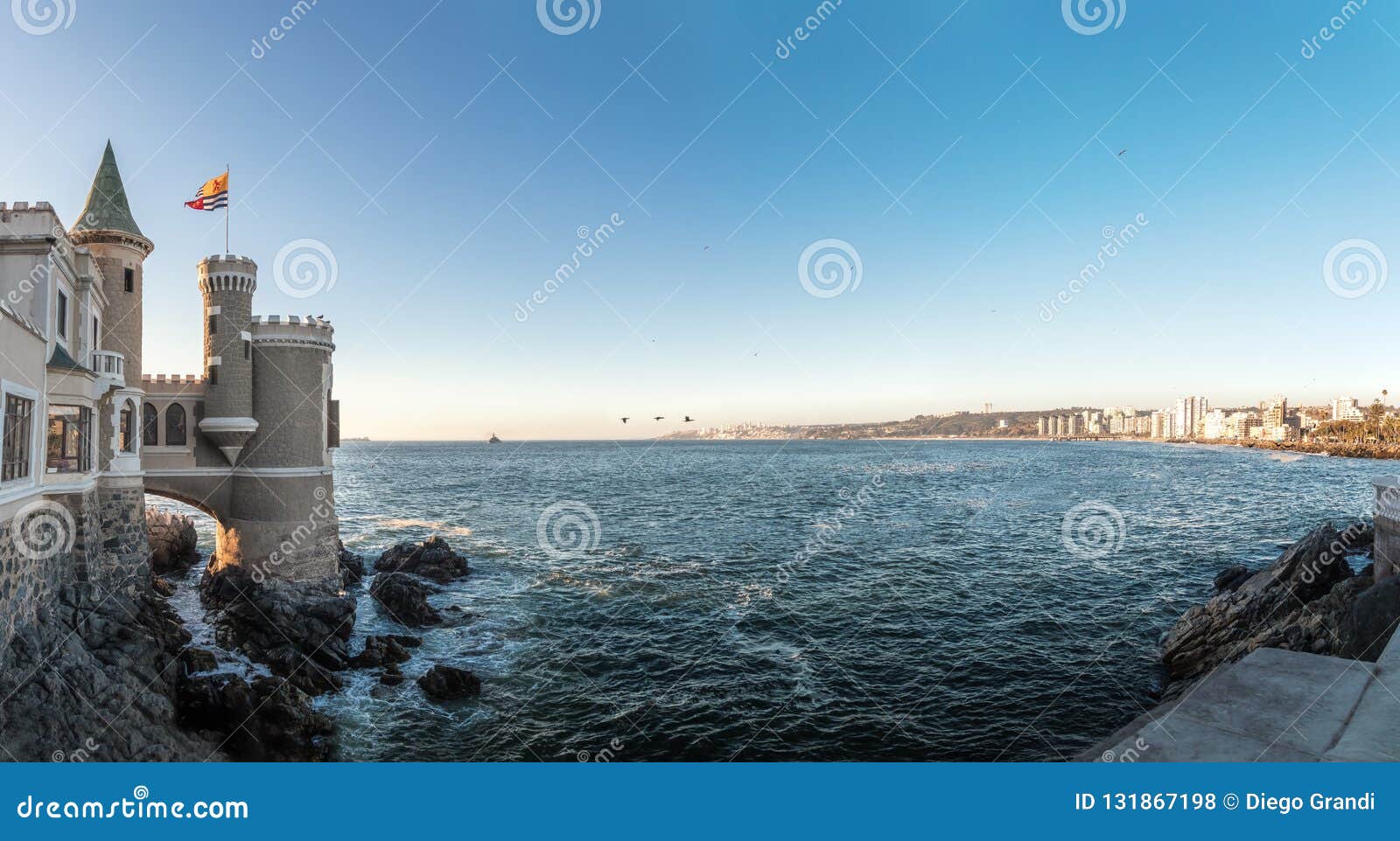 Wullf Castle - Vina Del Mar, Chile Stock Photo - Image of destination ...