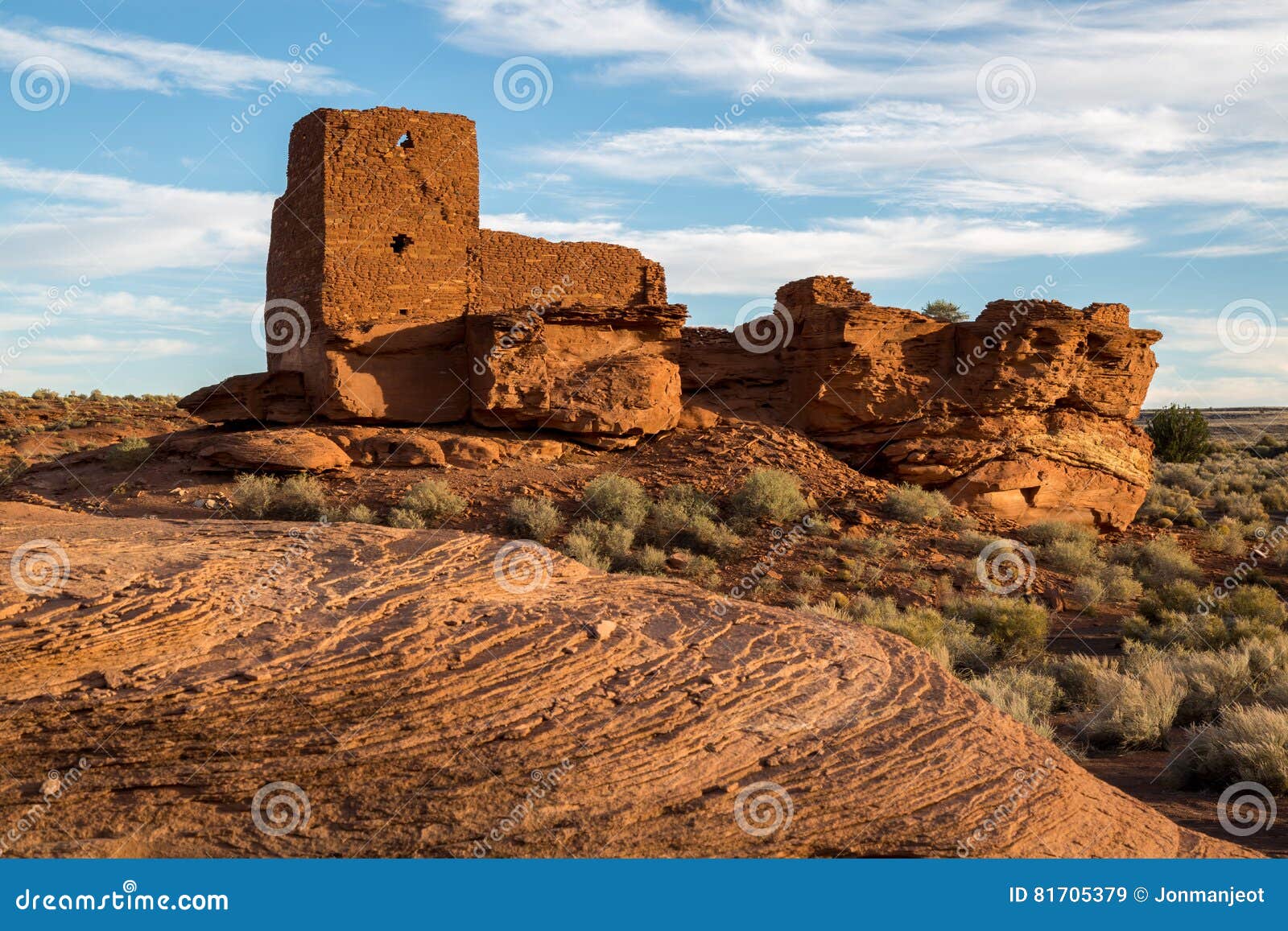 Wupatki National Monument stock image. Image of ancient - 81705379