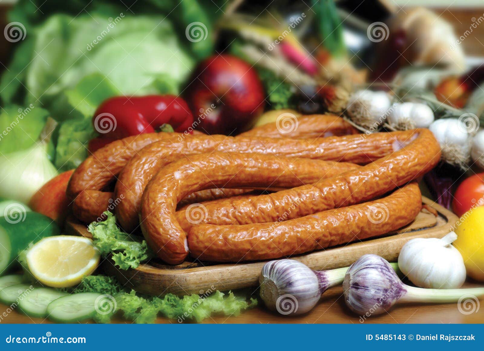 Wurst stockbild. Bild von saftig, picknick, fleischig - 5485143