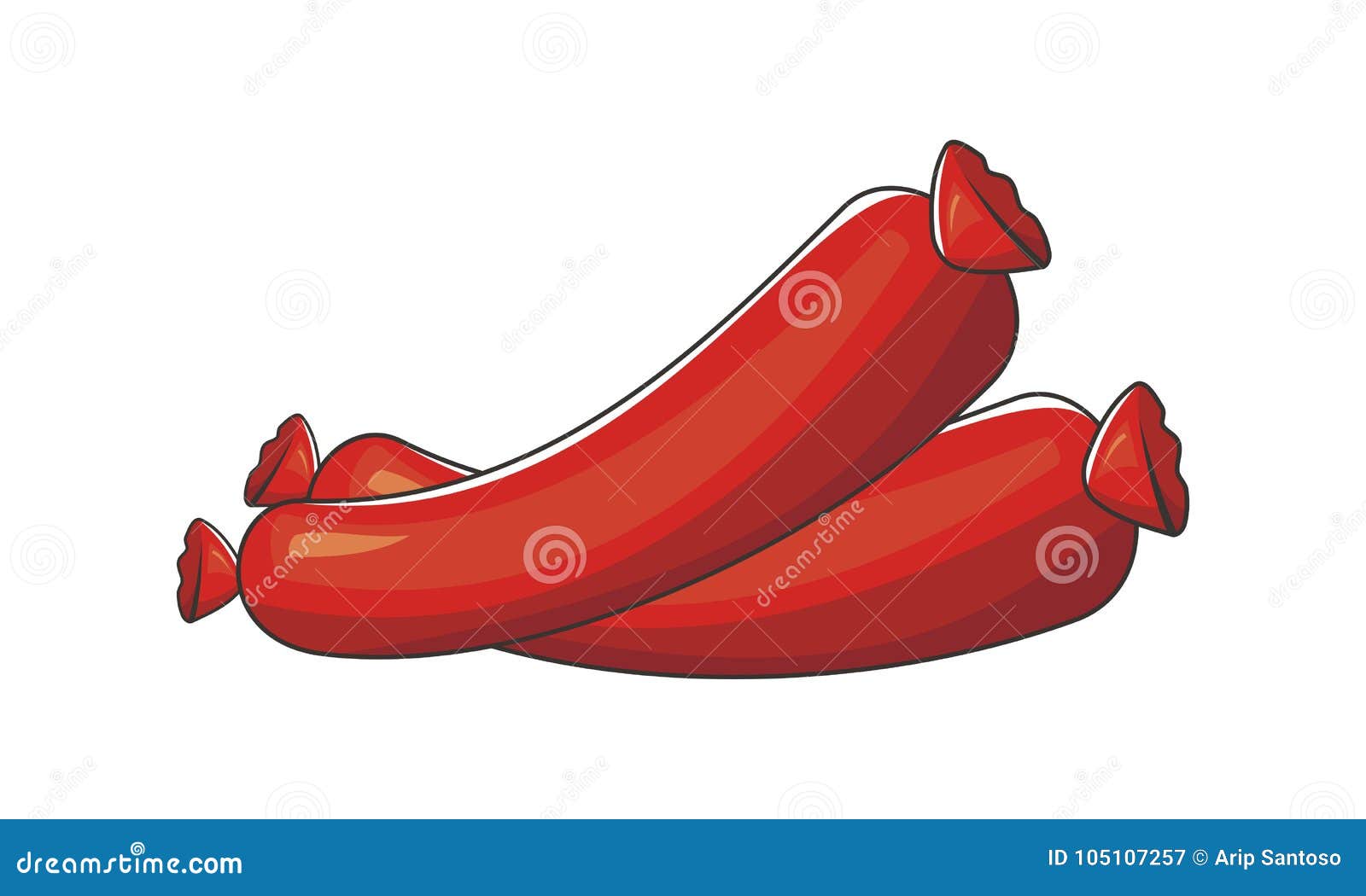 Wurst Logo Design Template vektor abbildung. Illustration von nahrung ...