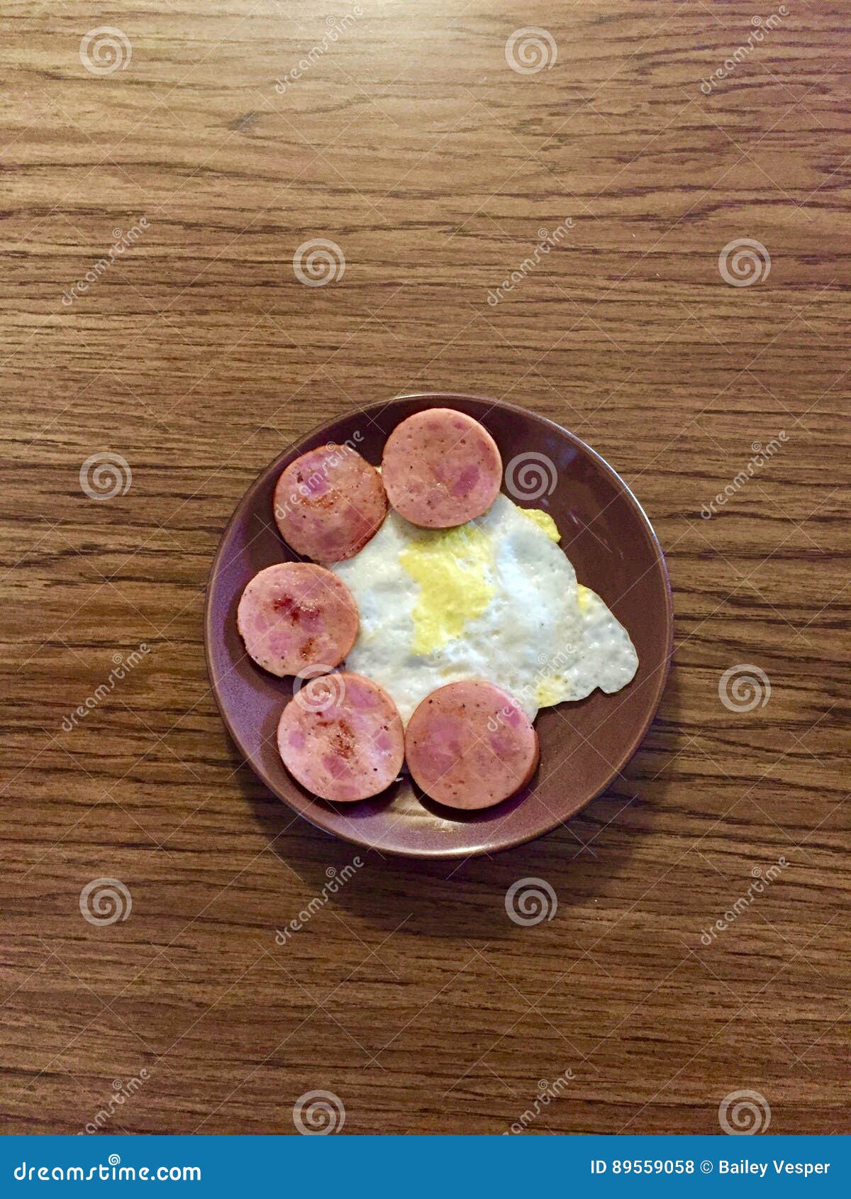 Wurst und Ei stockfoto. Bild von gebraten, mahlzeit, wurst - 89559058