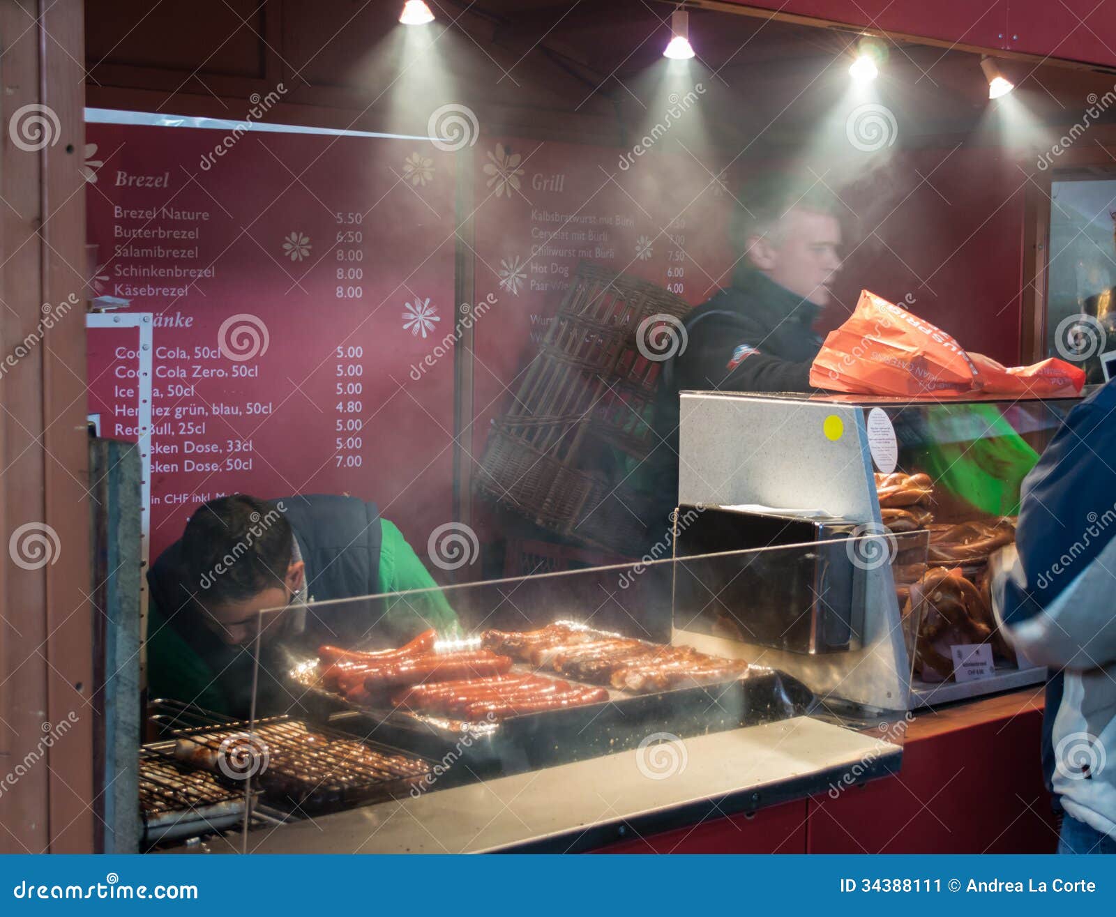 Wurstel stand editorial photo. Image of dogs, wurstel - 34388111