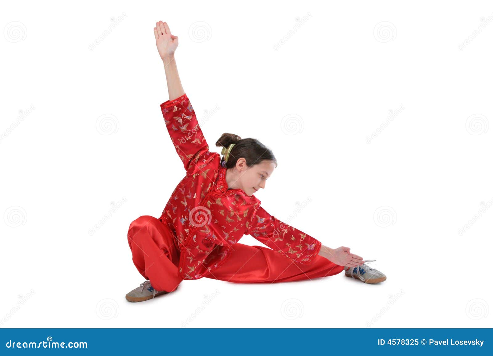 Wushu girl training 2 stock image. Image of kung, exercise - 4578325
