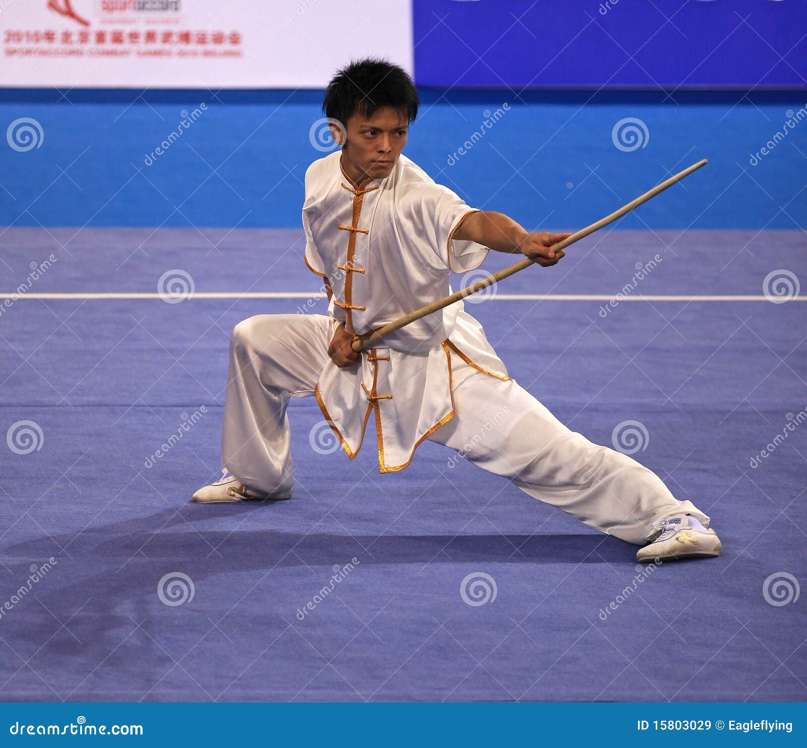 Wushu gun shu performance editorial stock image. Image of contest ...