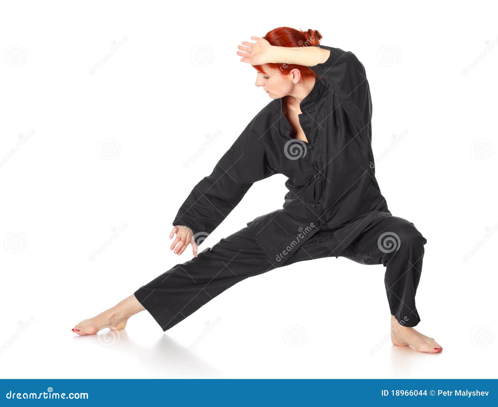 Wushu Woman stock photo. Image of learn, jitsu, beautiful - 18966044
