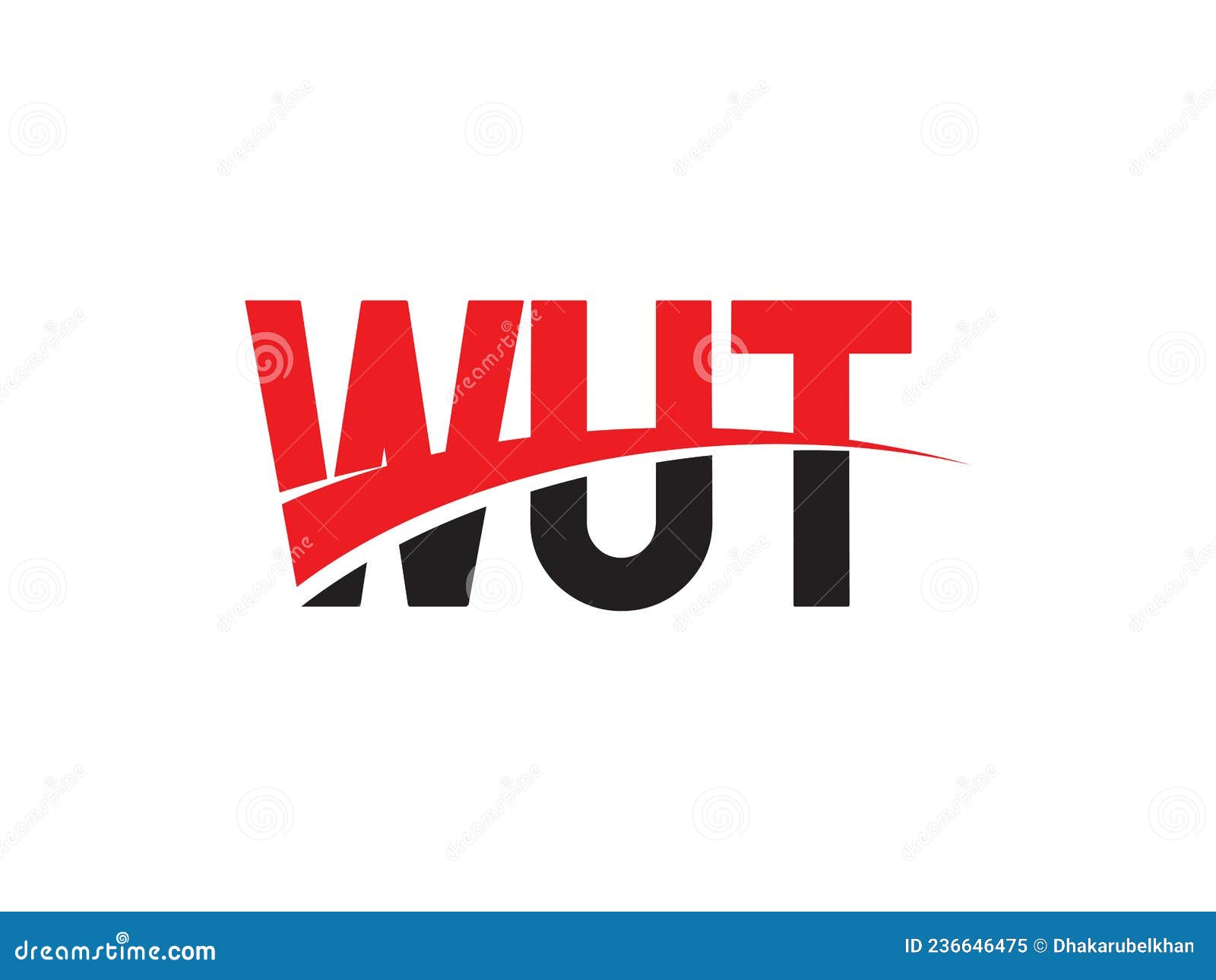 WUT Letter Initial Logo Design Vector Illustration Stock Vector ...