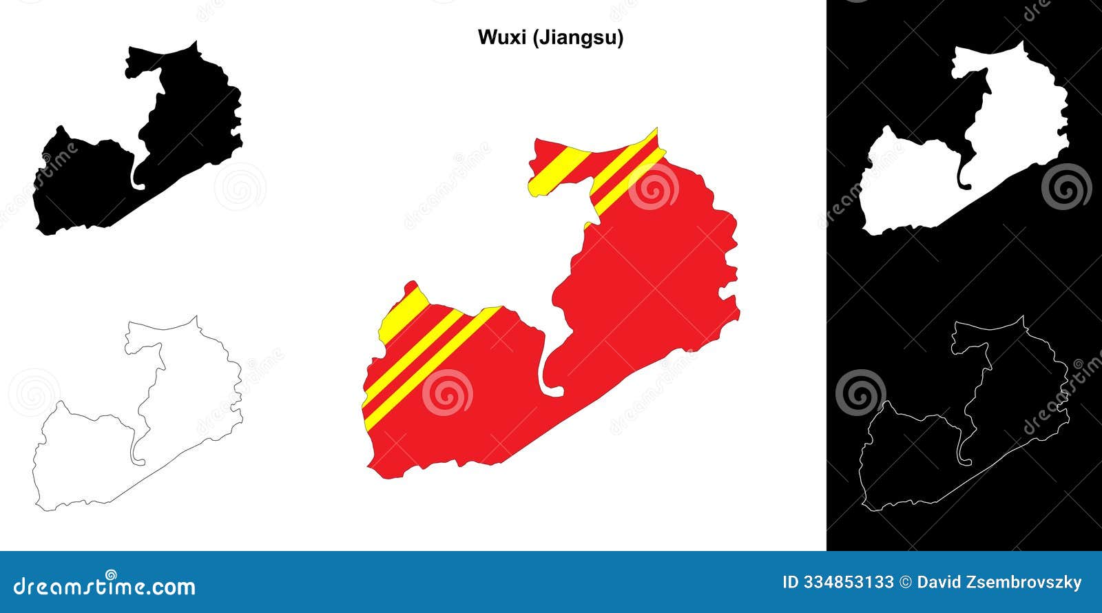 Wuxi outline map stock illustration. Illustration of tourism - 334853133