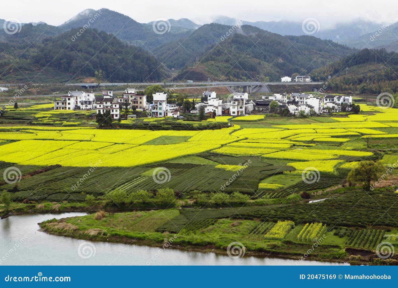 Wuyuan, China: Rural Landscape Stock Image - Image of countryside ...