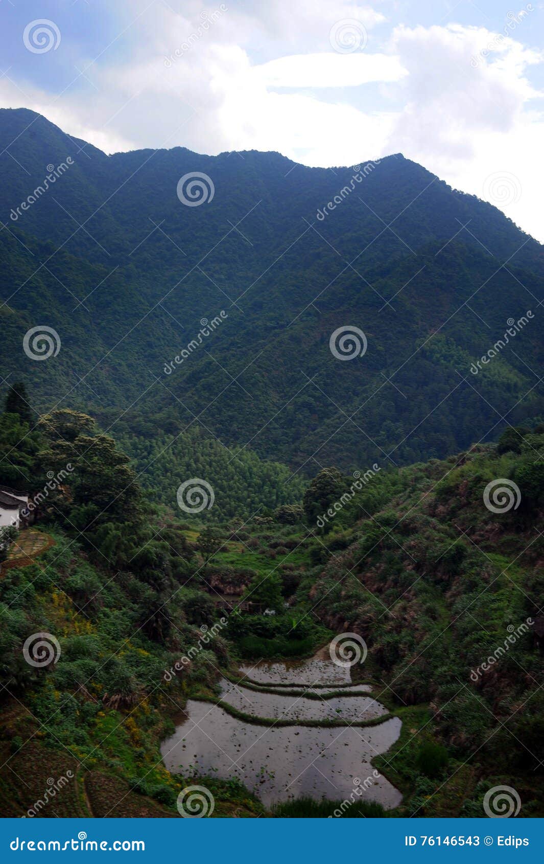 Wuyuan County, Jiangxi, China Stock Image - Image of water, soil: 76146543