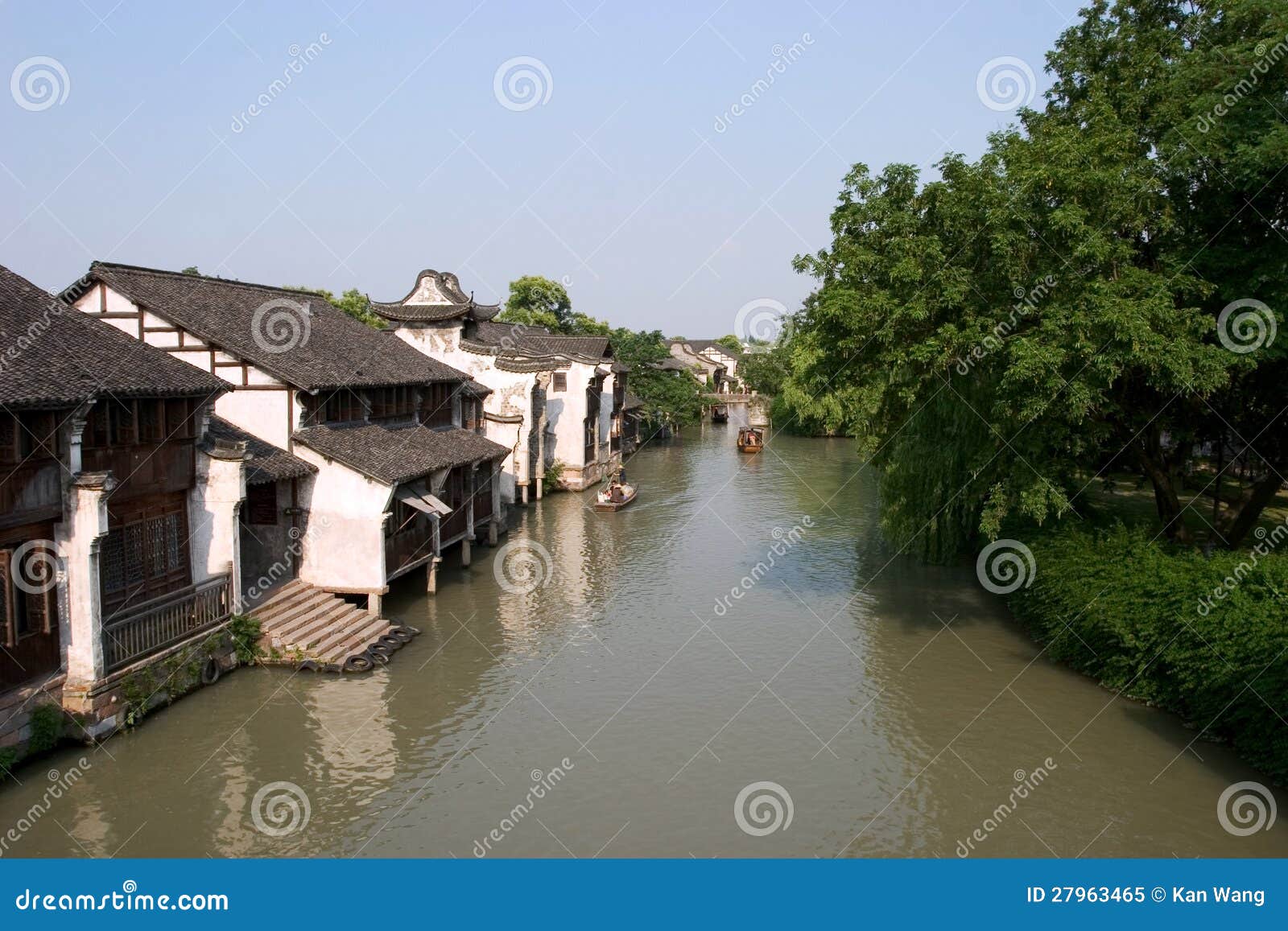 Wuzhen stock image. Image of wuzhen, boat, setting, spring - 27963465
