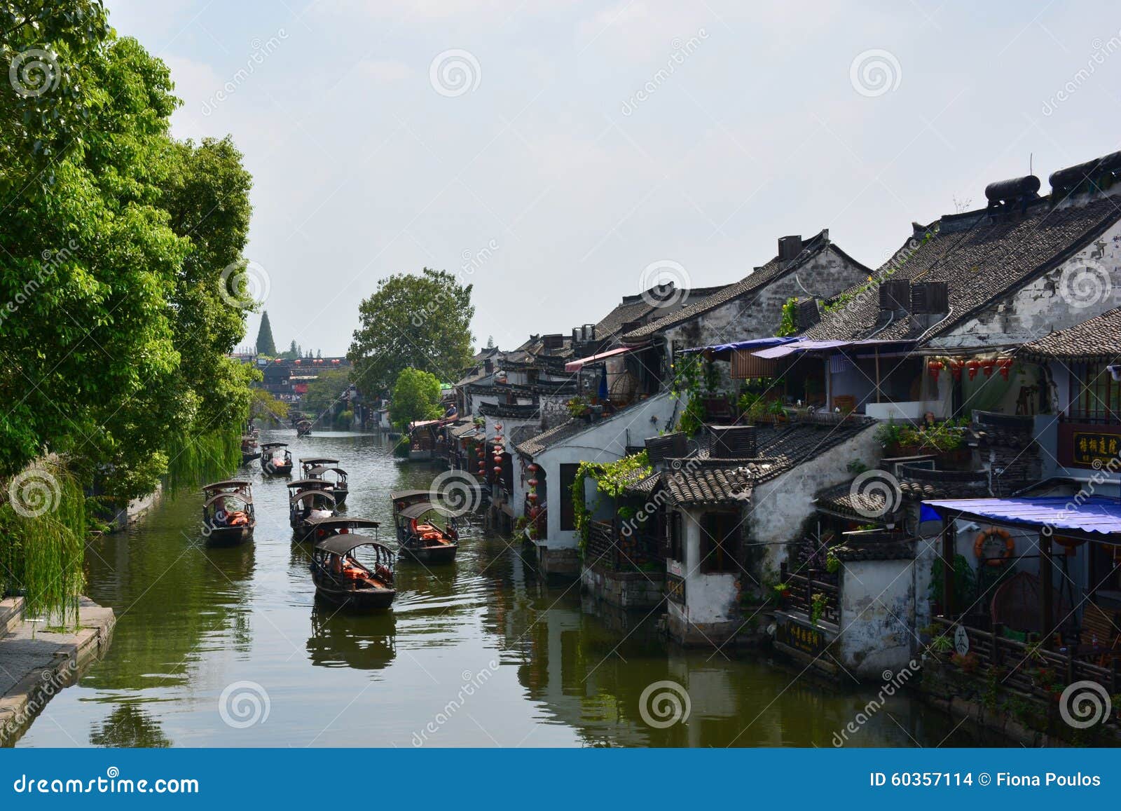 WuZhen water town editorial stock image. Image of vivid - 60357114