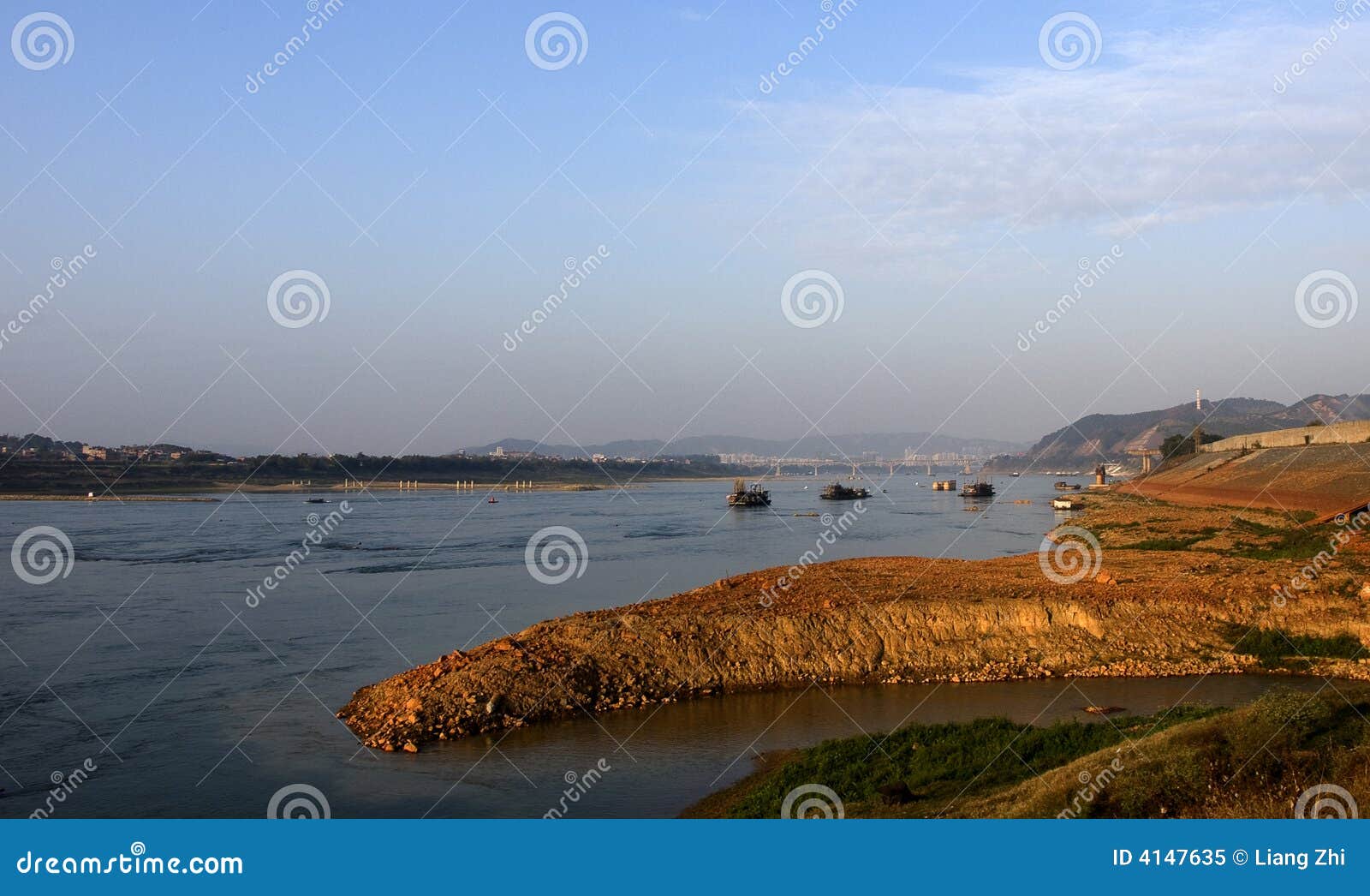 Wuzhou Overlooking the Xijiang Stock Image - Image of fresh, china: 4147635